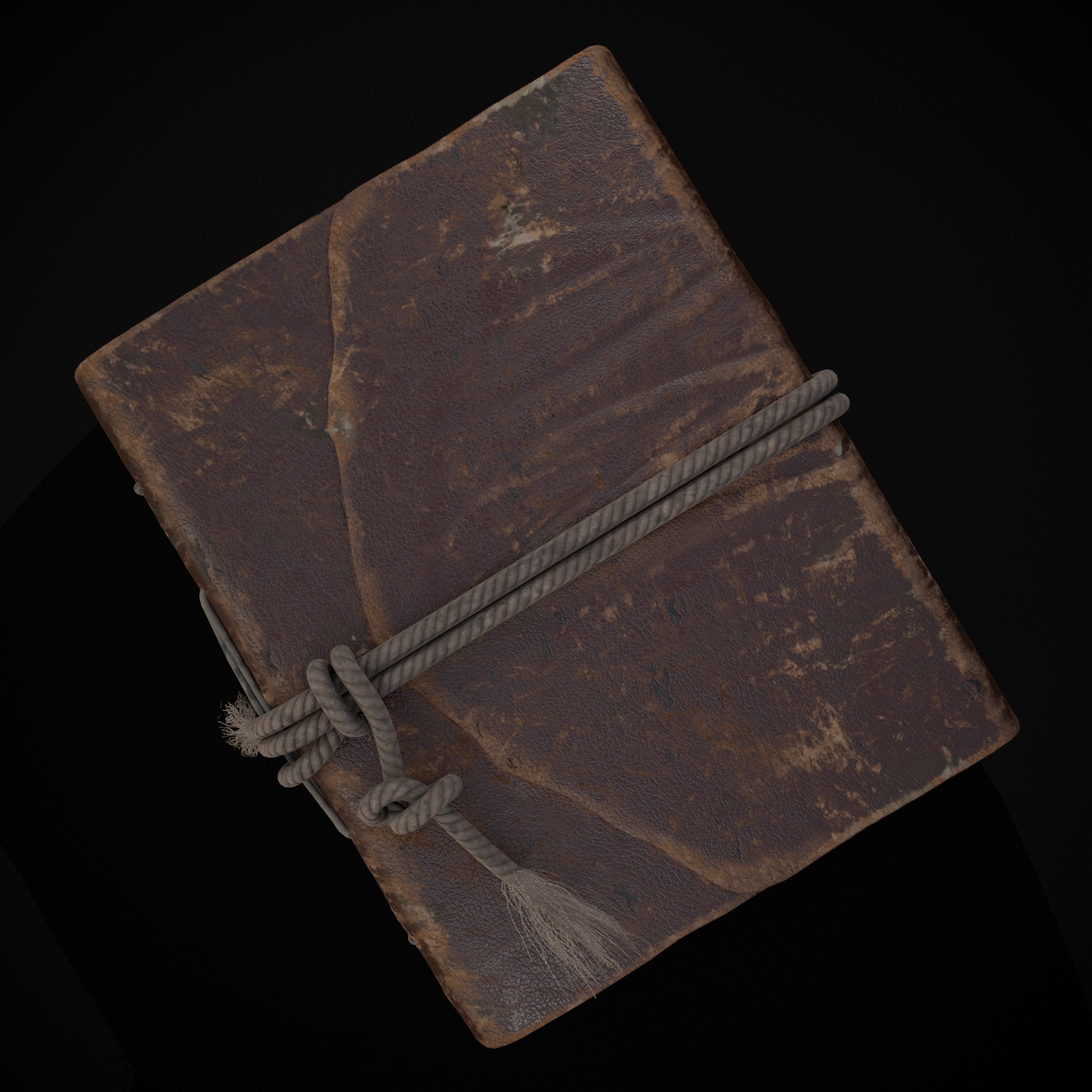Rope Tied Leather Bound Book - 3D Model by Get Dead Entertainment