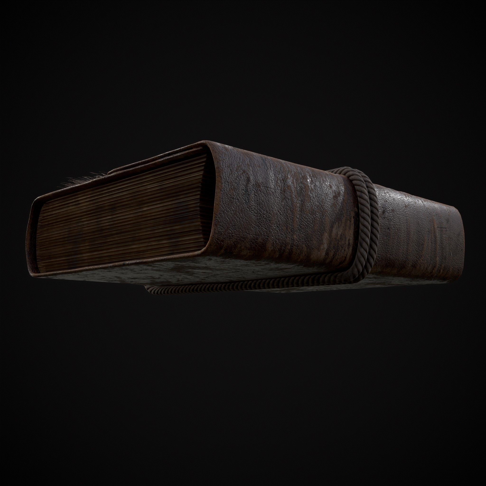 Rope Tied Leather Bound Book - 3D Model by Get Dead Entertainment