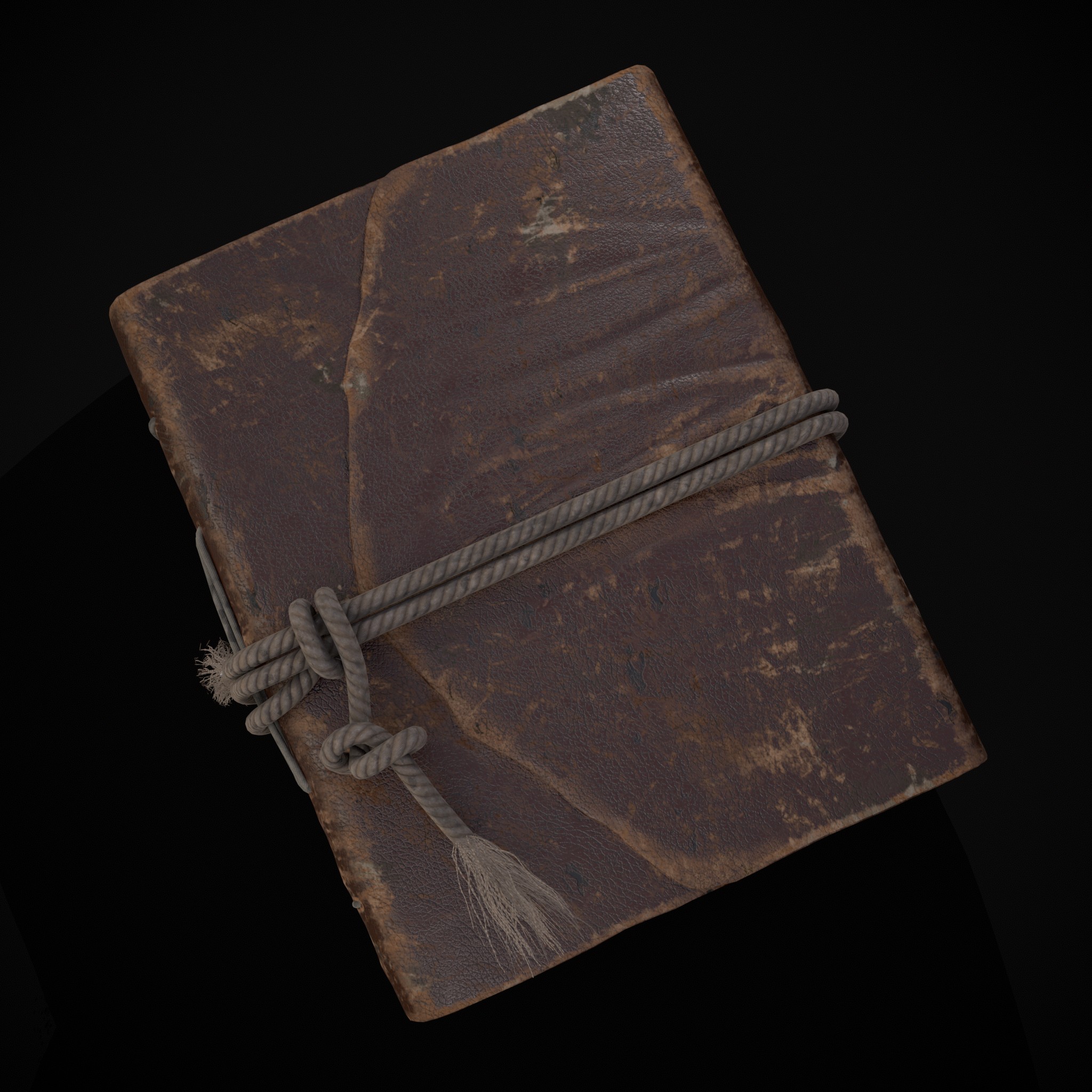 Rope Tied Leather Bound Book - 3D Model by Get Dead Entertainment