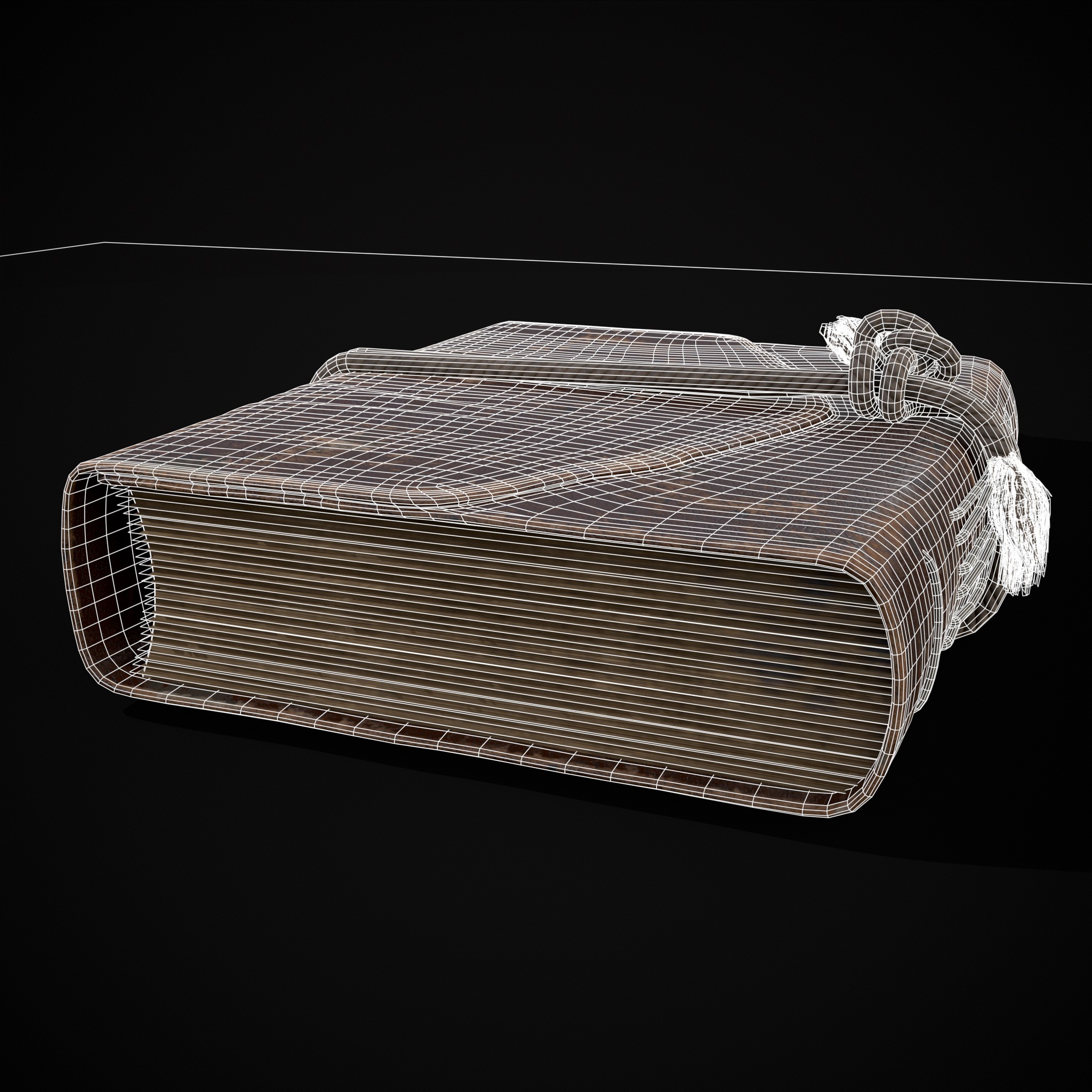 Rope Tied Leather Bound Book - 3D Model by Get Dead Entertainment