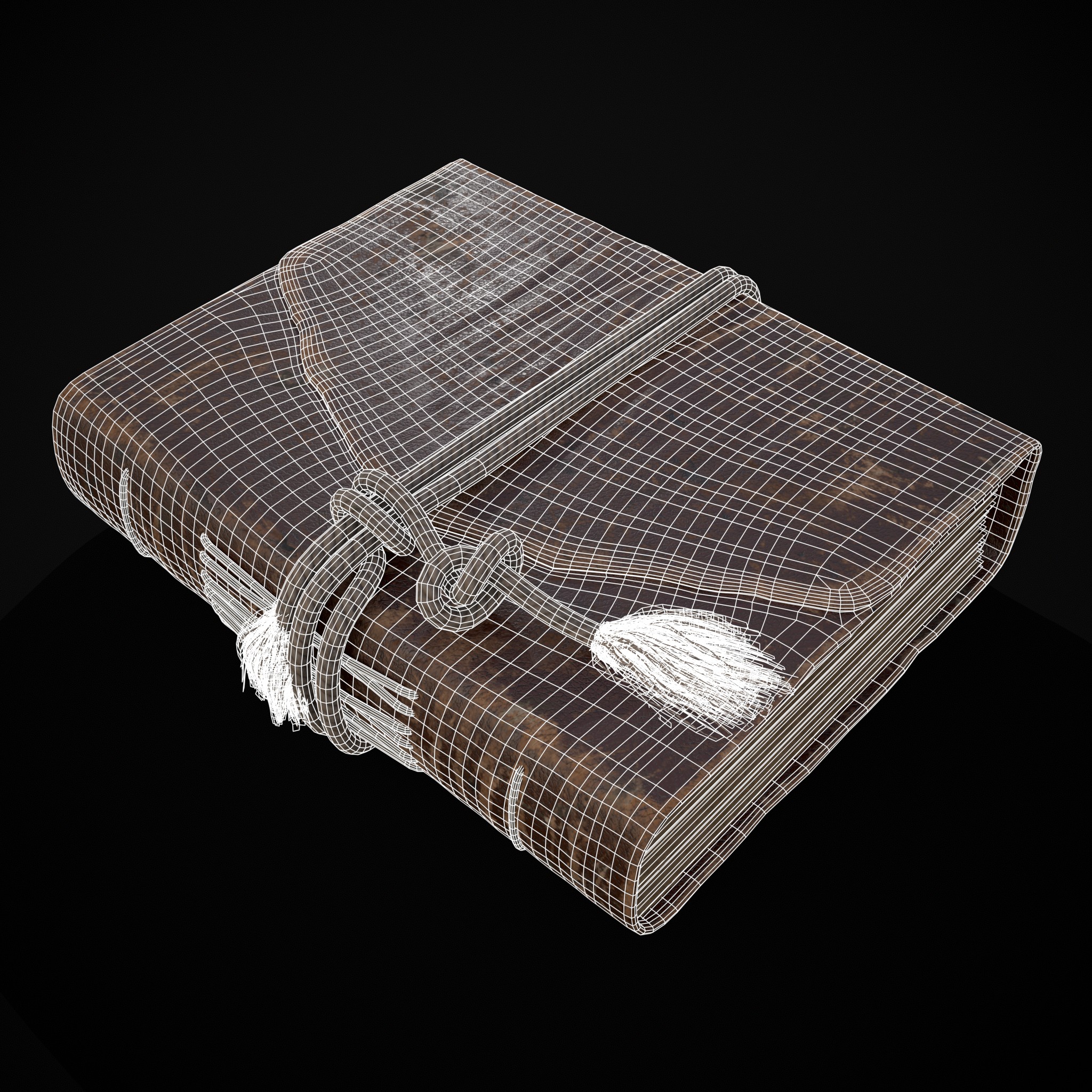 Rope Tied Leather Bound Book - 3D Model by Get Dead Entertainment