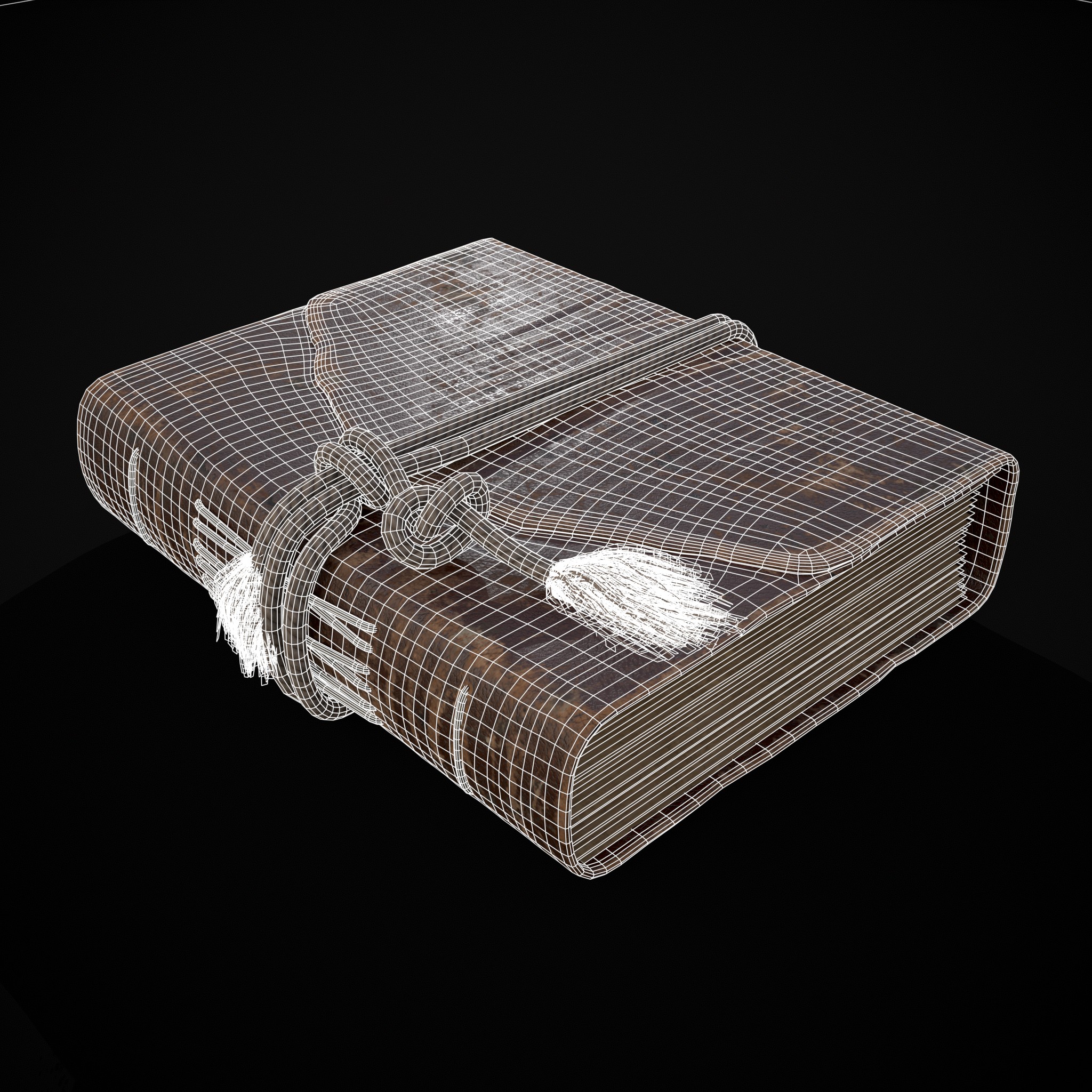 Rope Tied Leather Bound Book - 3D Model by Get Dead Entertainment