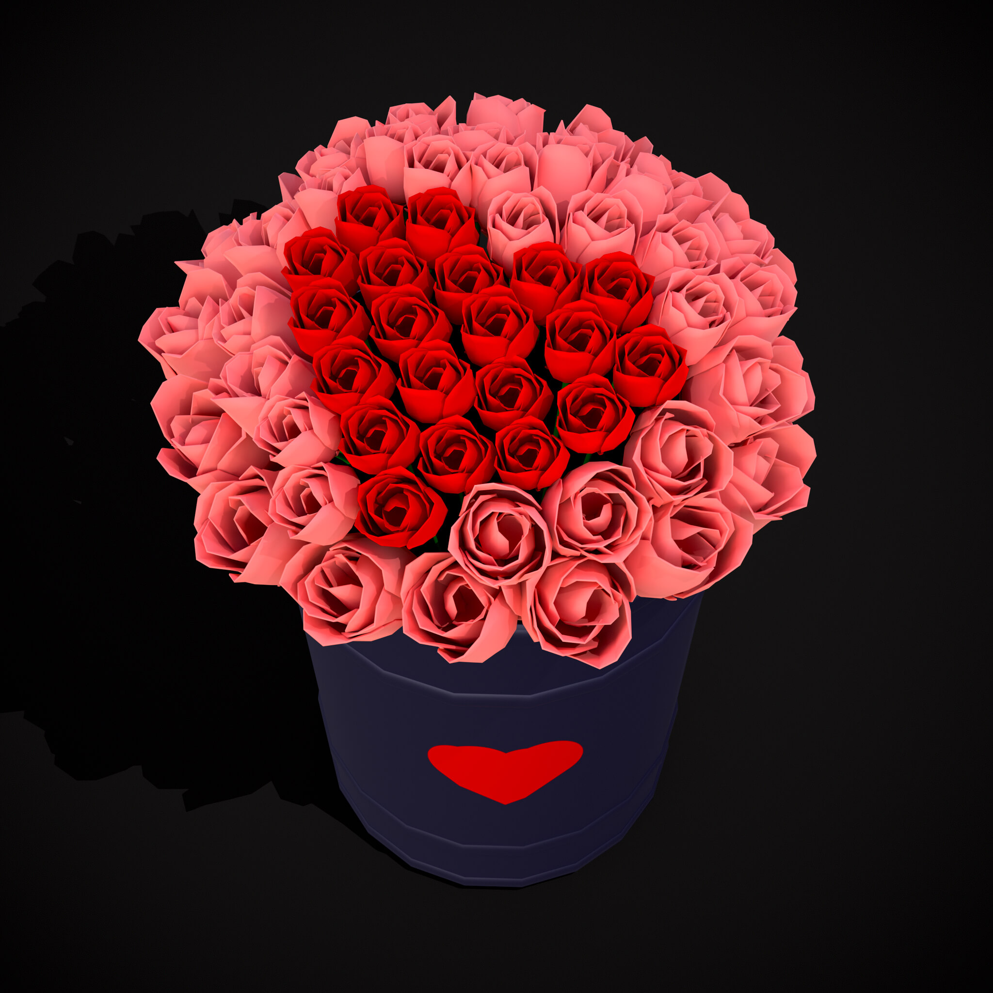 Roses Tin Red and Pink - 3D Model by Get Dead Entertainment