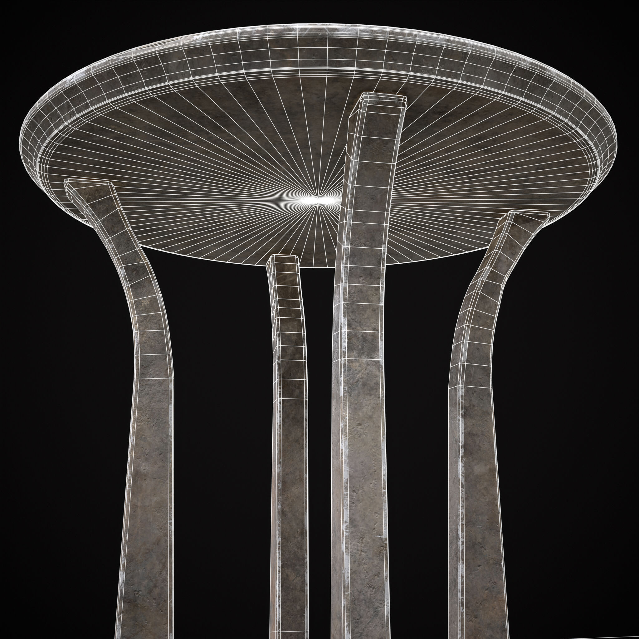 Round Garden Pedestal - 3D Model by Get Dead Entertainment