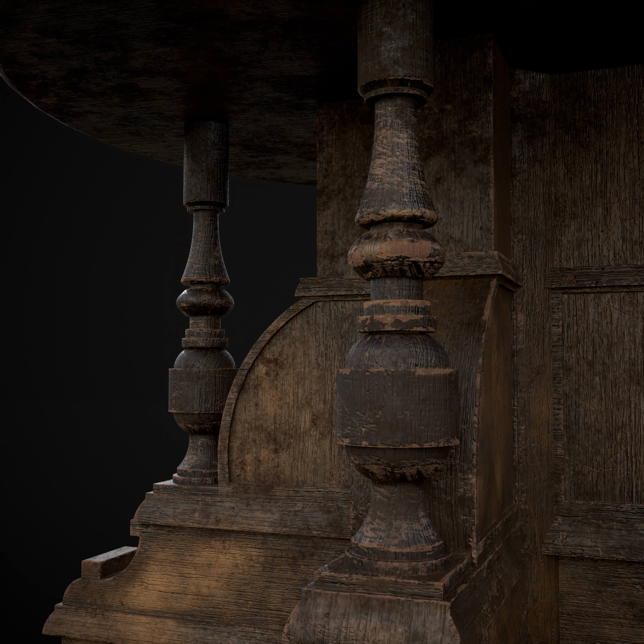 Round Renaissance Table - 3D Model by Get Dead Entertainment