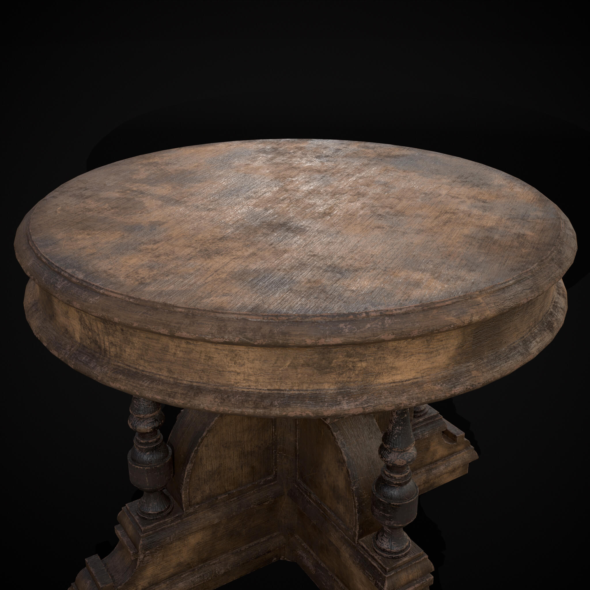 Round Renaissance Table - 3D Model by Get Dead Entertainment
