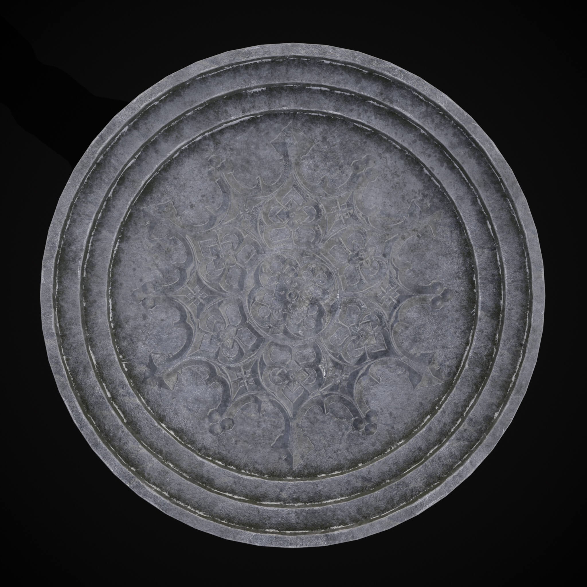 Round Stone Pedestal Side Table - 3D Model by Get Dead Entertainment