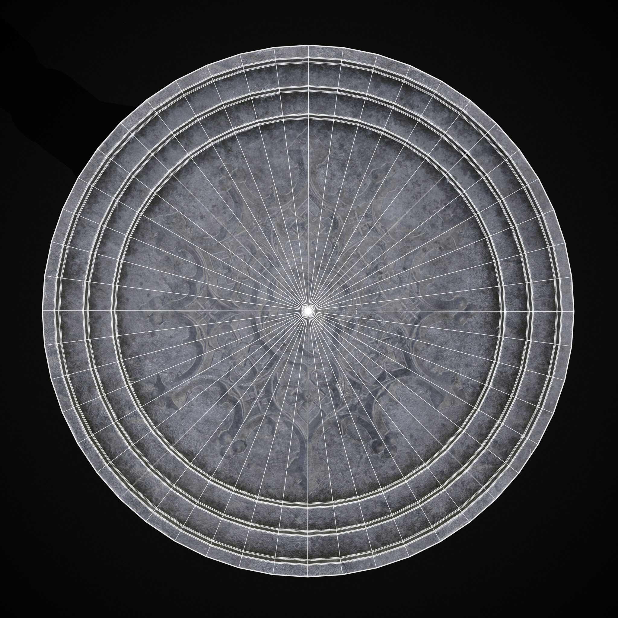 Round Stone Pedestal Side Table - 3D Model by Get Dead Entertainment