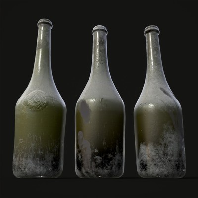Rustic Dirty Glass Bottles - 3D Model by Get Dead Entertainment