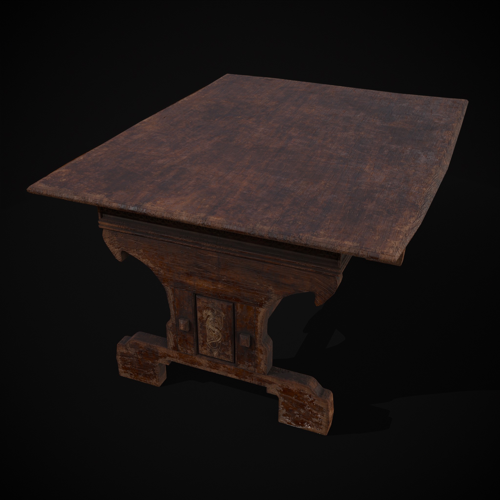 Rustic Elegant Medieval Reading Table - 3D Model by Get Dead Entertainment
