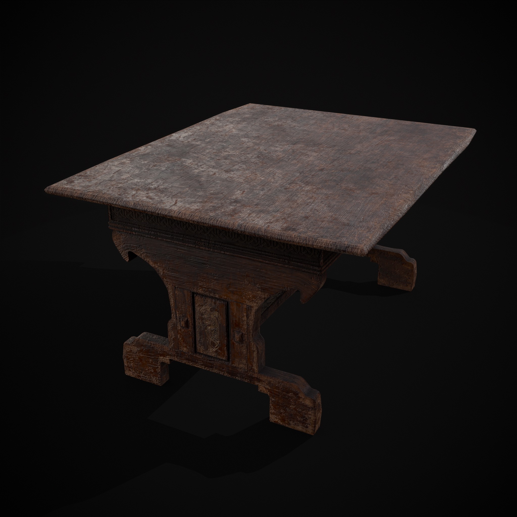 Rustic Elegant Medieval Reading Table - 3D Model by Get Dead Entertainment