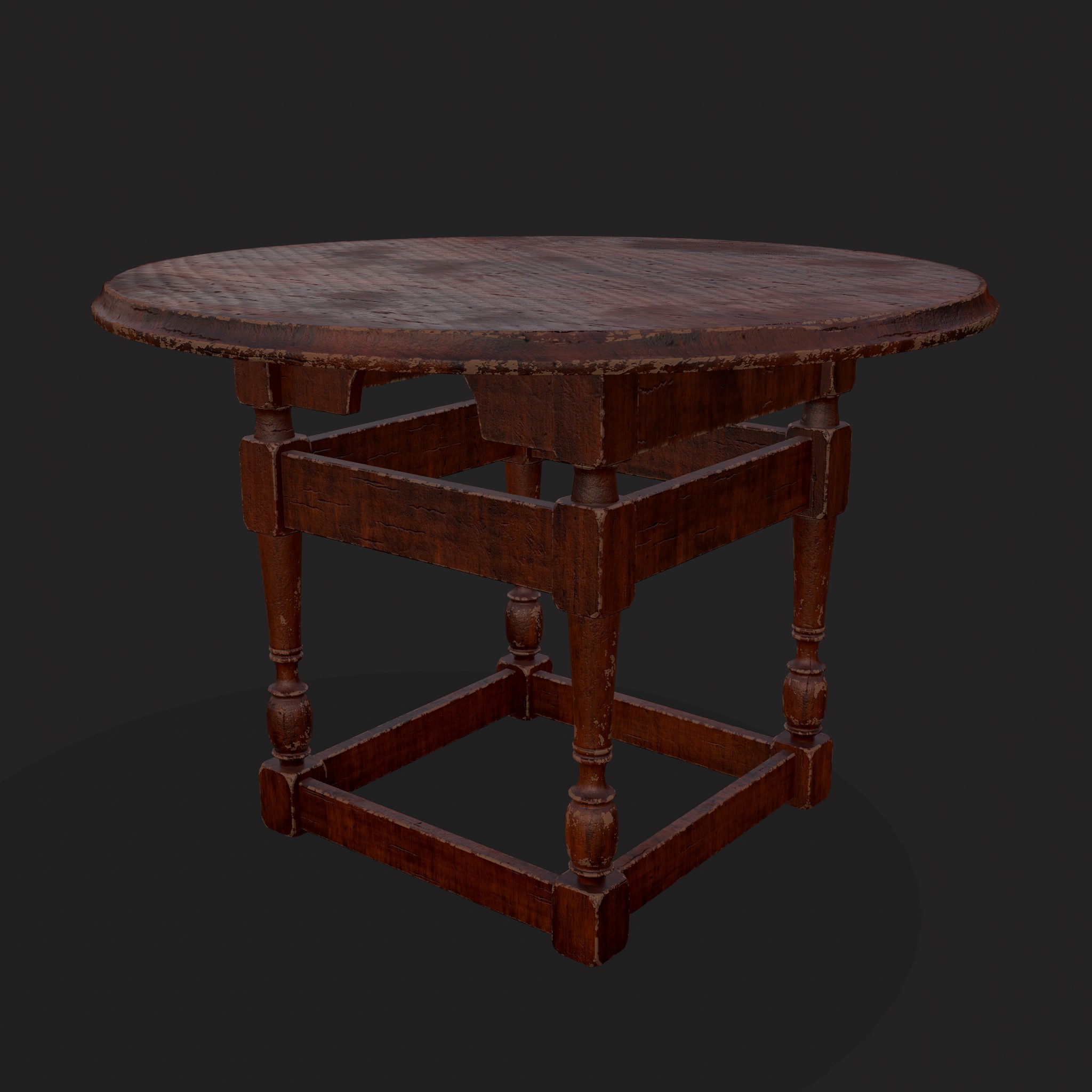 Rustic Elegant Medieval Round Table - 3D Model by Get Dead Entertainment
