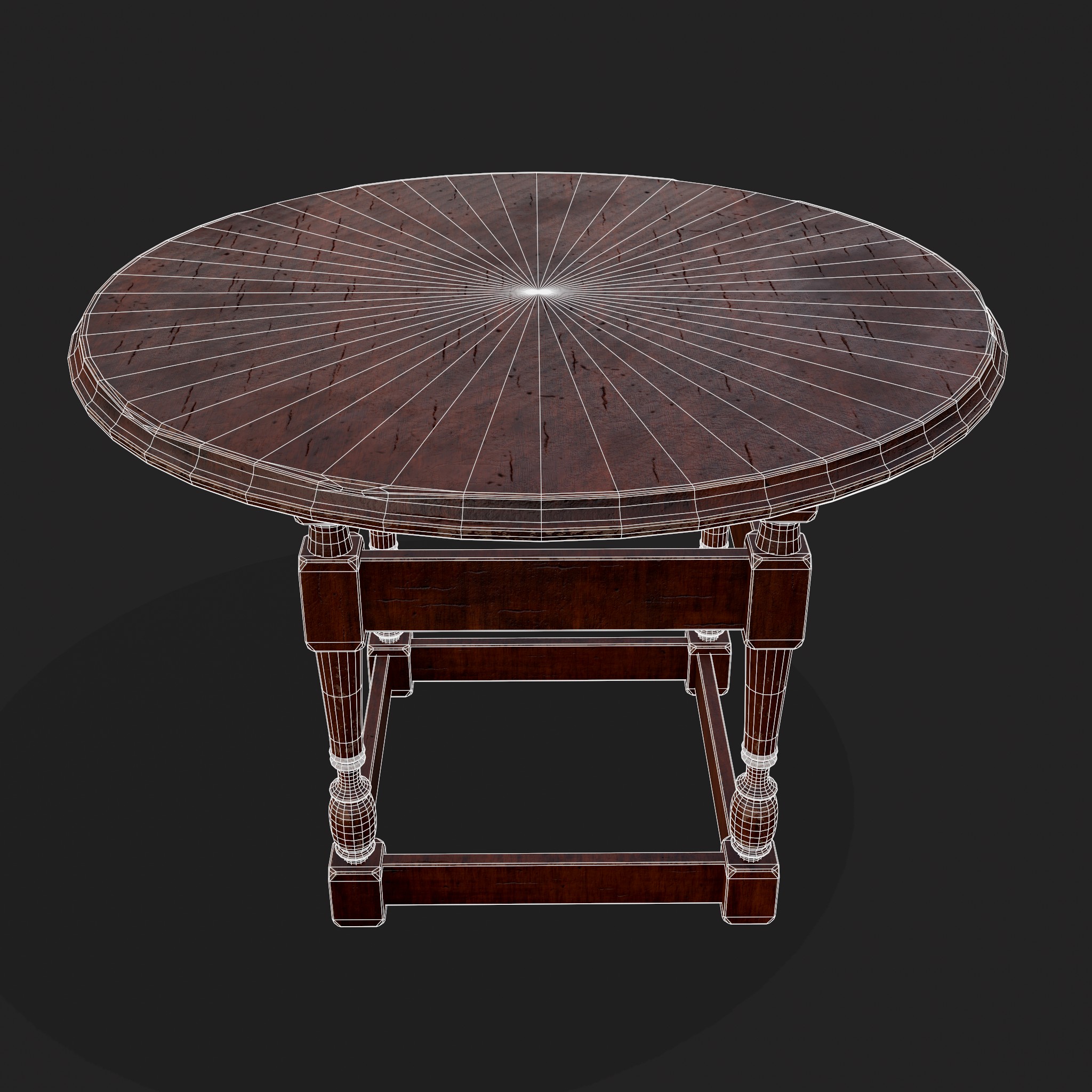 Rustic Elegant Medieval Round Table - 3D Model by Get Dead Entertainment