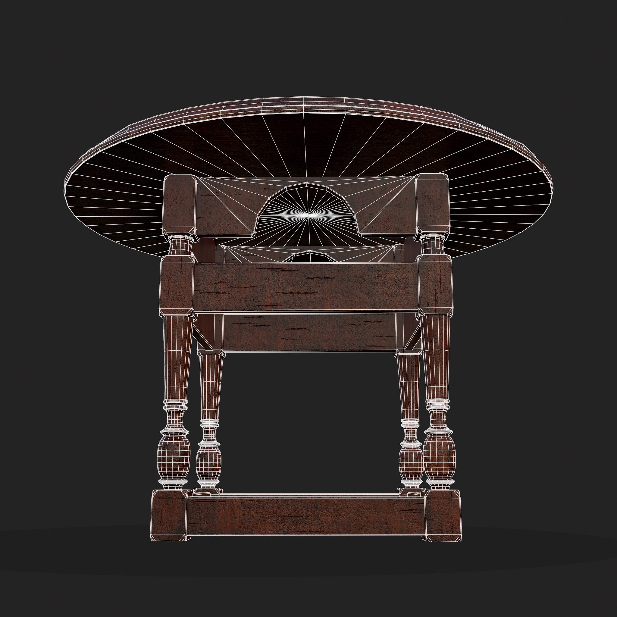 Rustic Elegant Medieval Round Table - 3D Model by Get Dead Entertainment