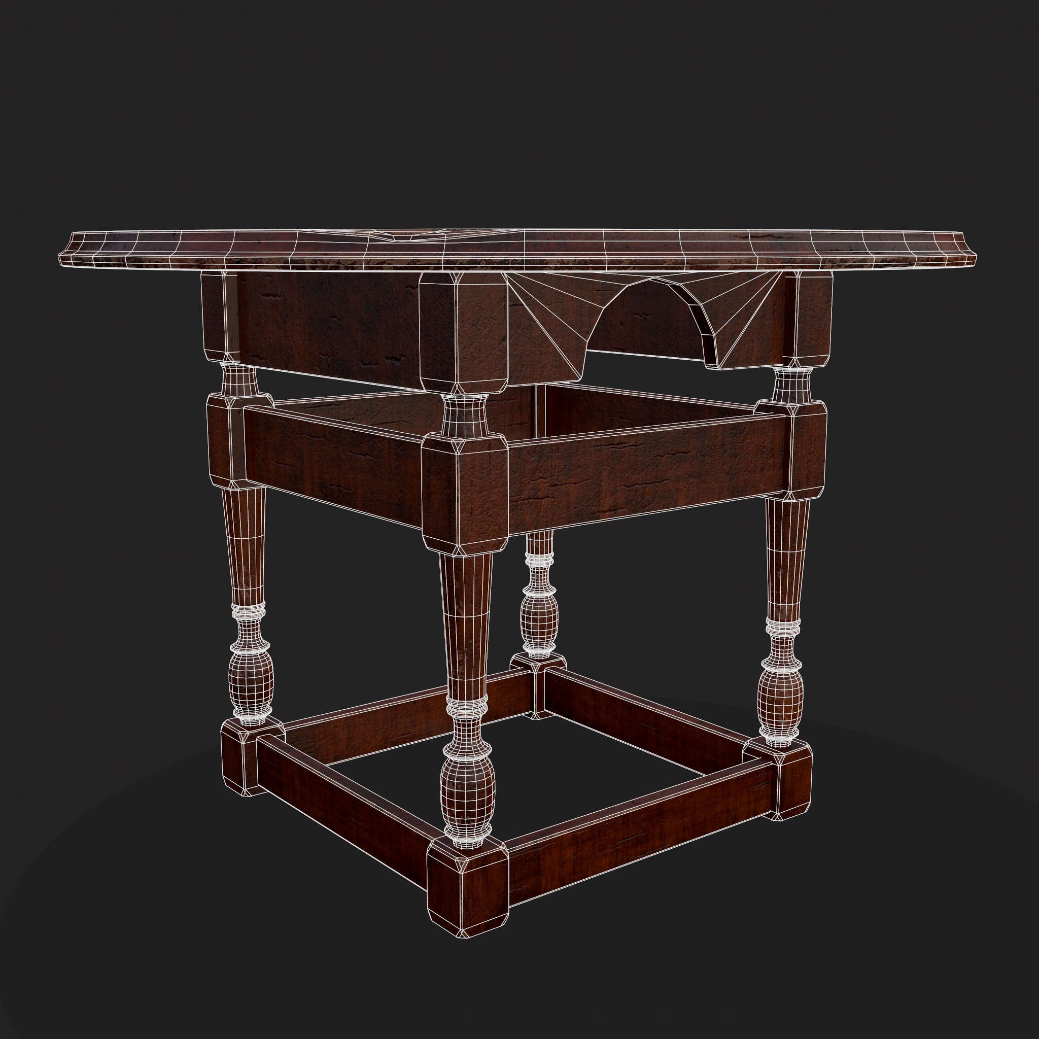 Rustic Elegant Medieval Round Table - 3D Model by Get Dead Entertainment