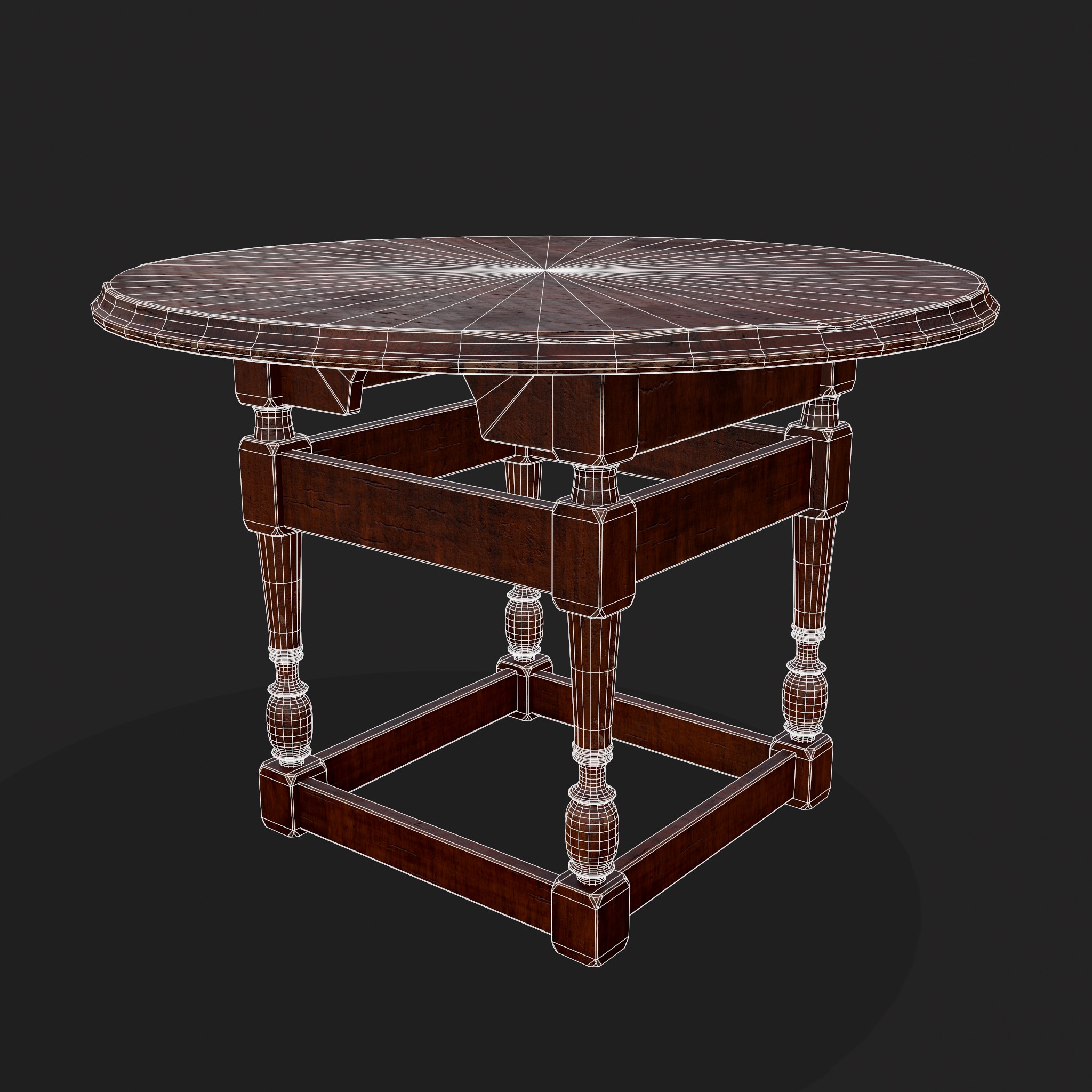 Rustic Elegant Medieval Round Table - 3D Model by Get Dead Entertainment