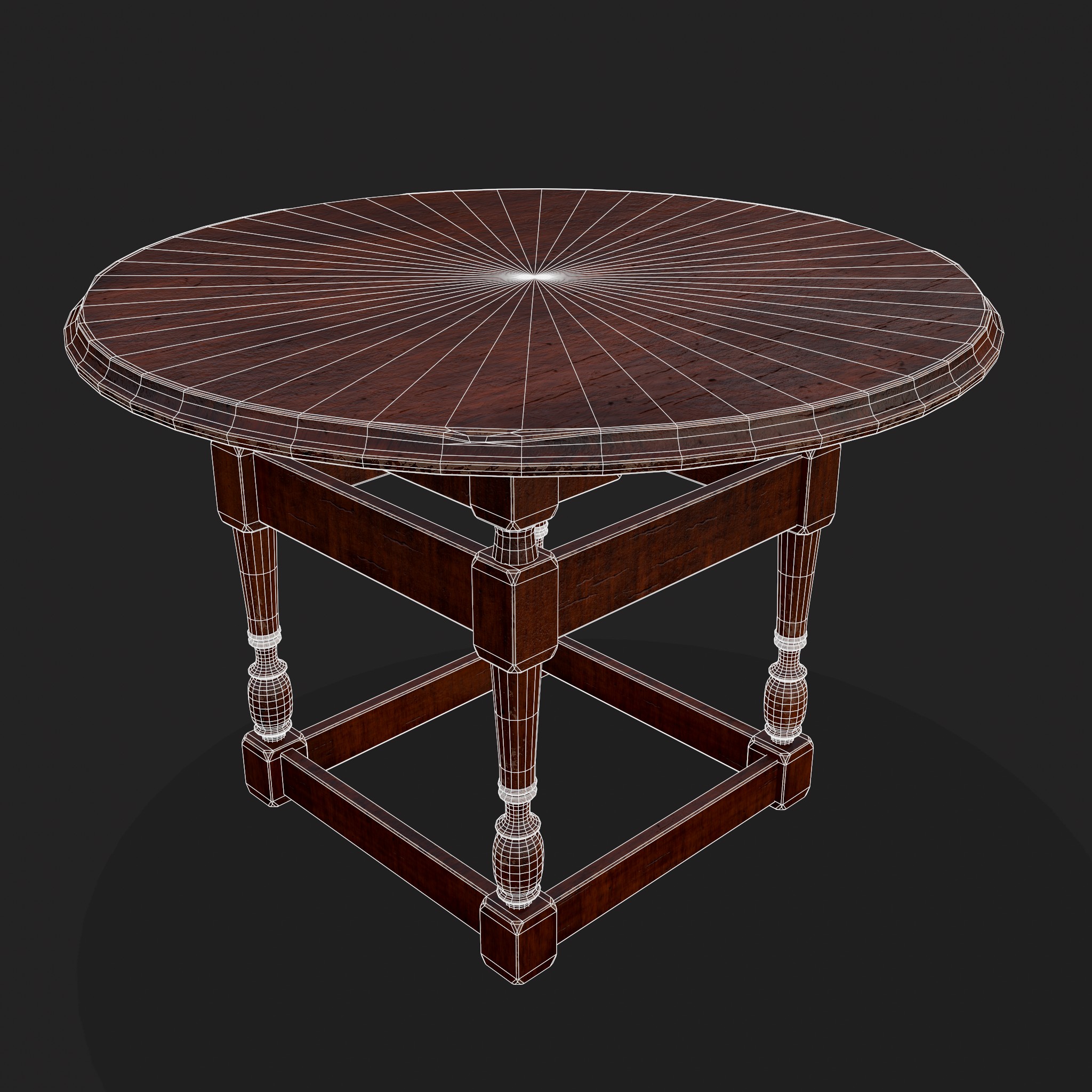 Rustic Elegant Medieval Round Table - 3D Model by Get Dead Entertainment