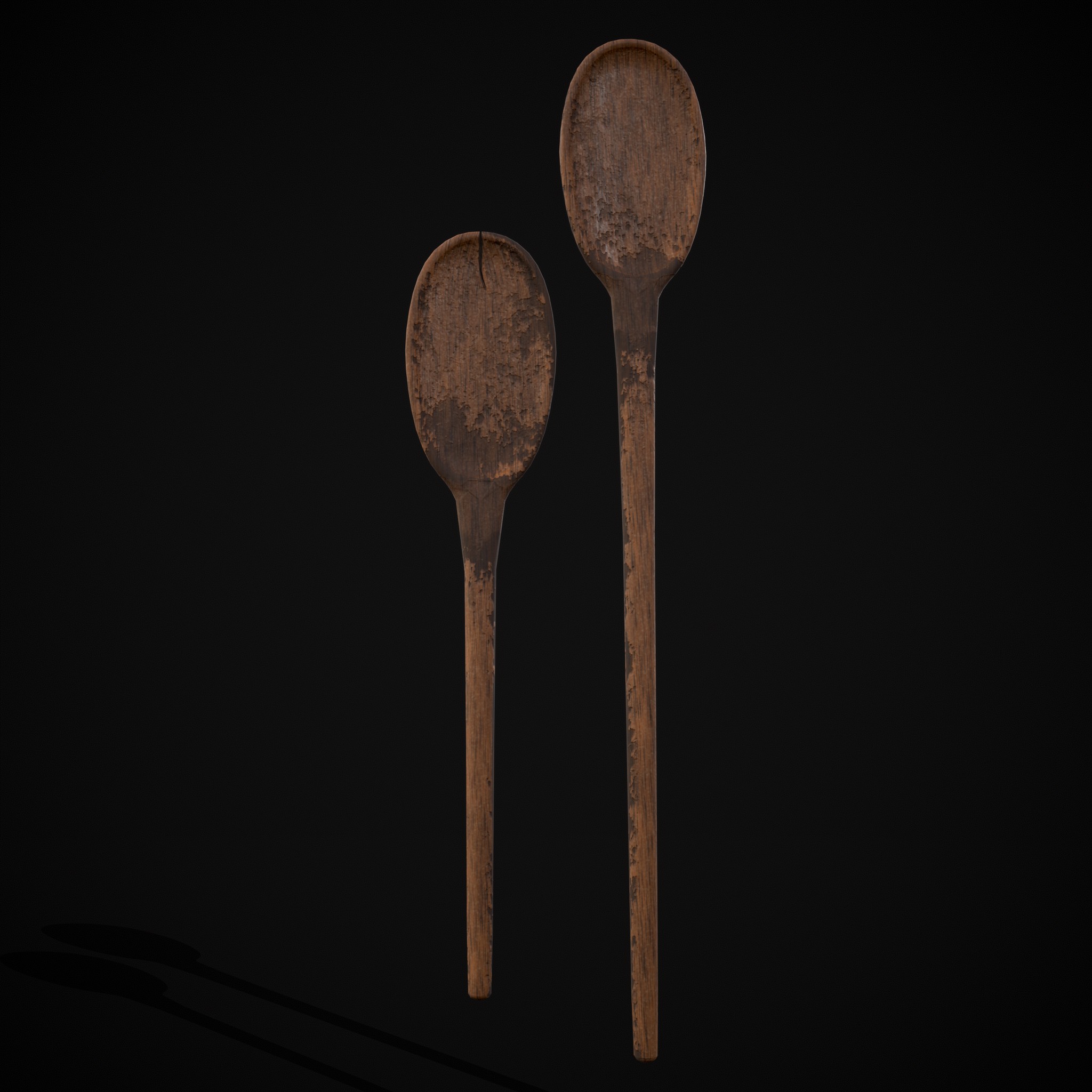Rustic Hanging Wooden Mixing Spoon Holder - 3D Model by Get Dead ...