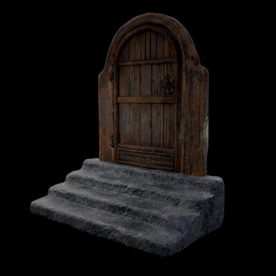 Mid Poly Models | Buildings | Doors | RenderHub