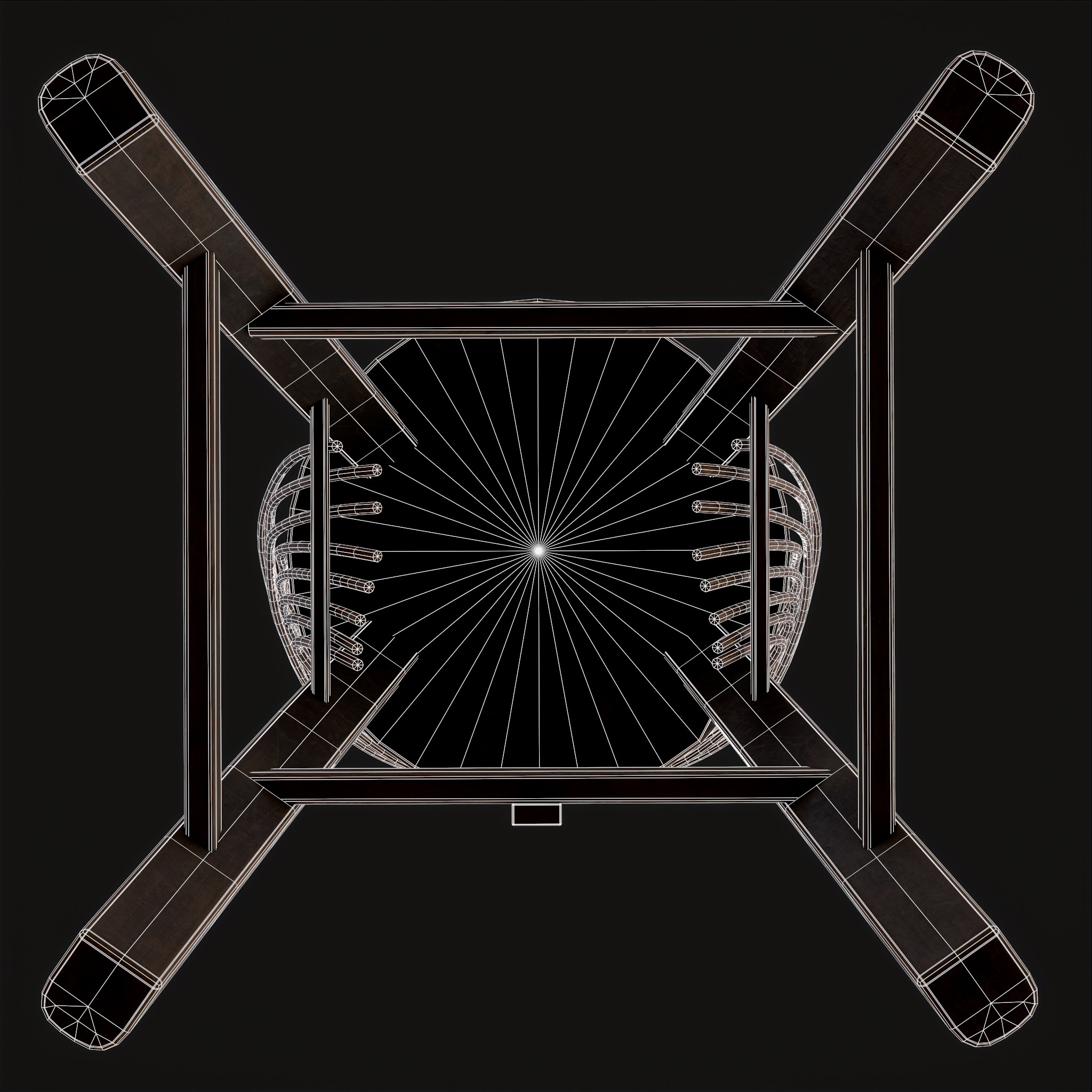 Rustic High Back Bent Stick Chair - 3D Model by Get Dead Entertainment