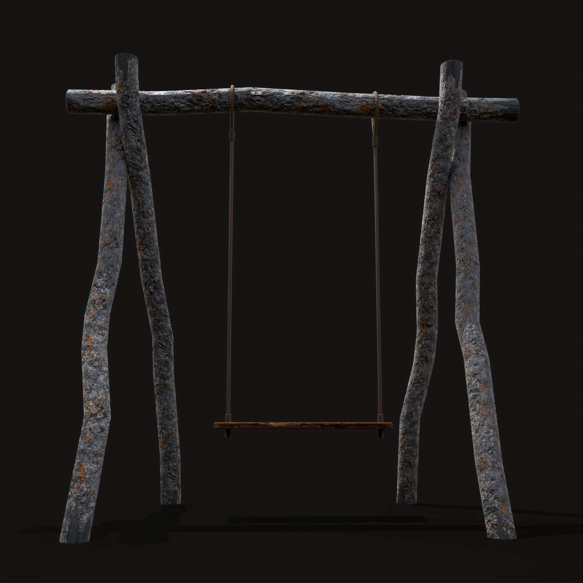 Rustic Log Rope Swing - 3D Model by Get Dead Entertainment