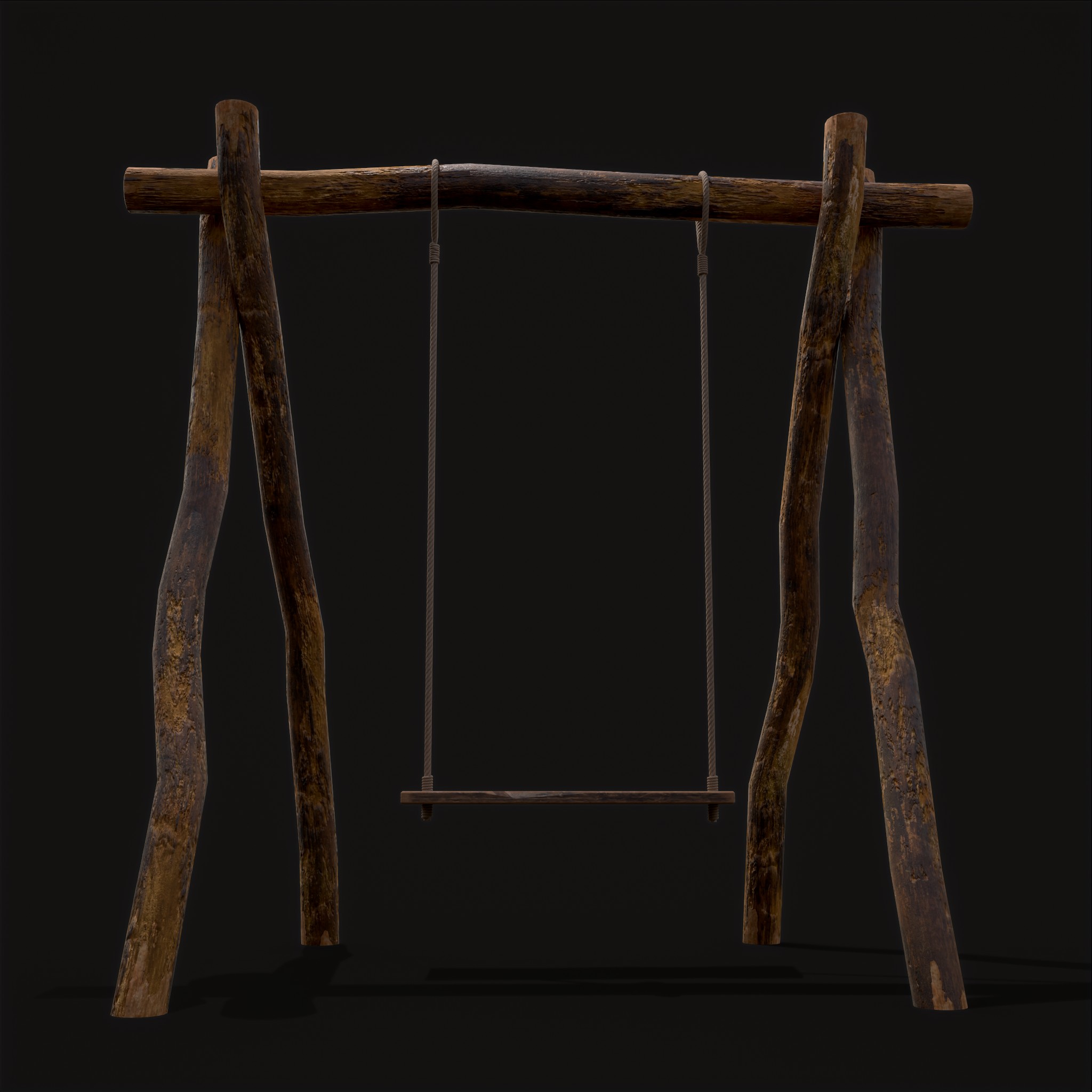 Rustic Log Rope Swing - 3D Model by Get Dead Entertainment