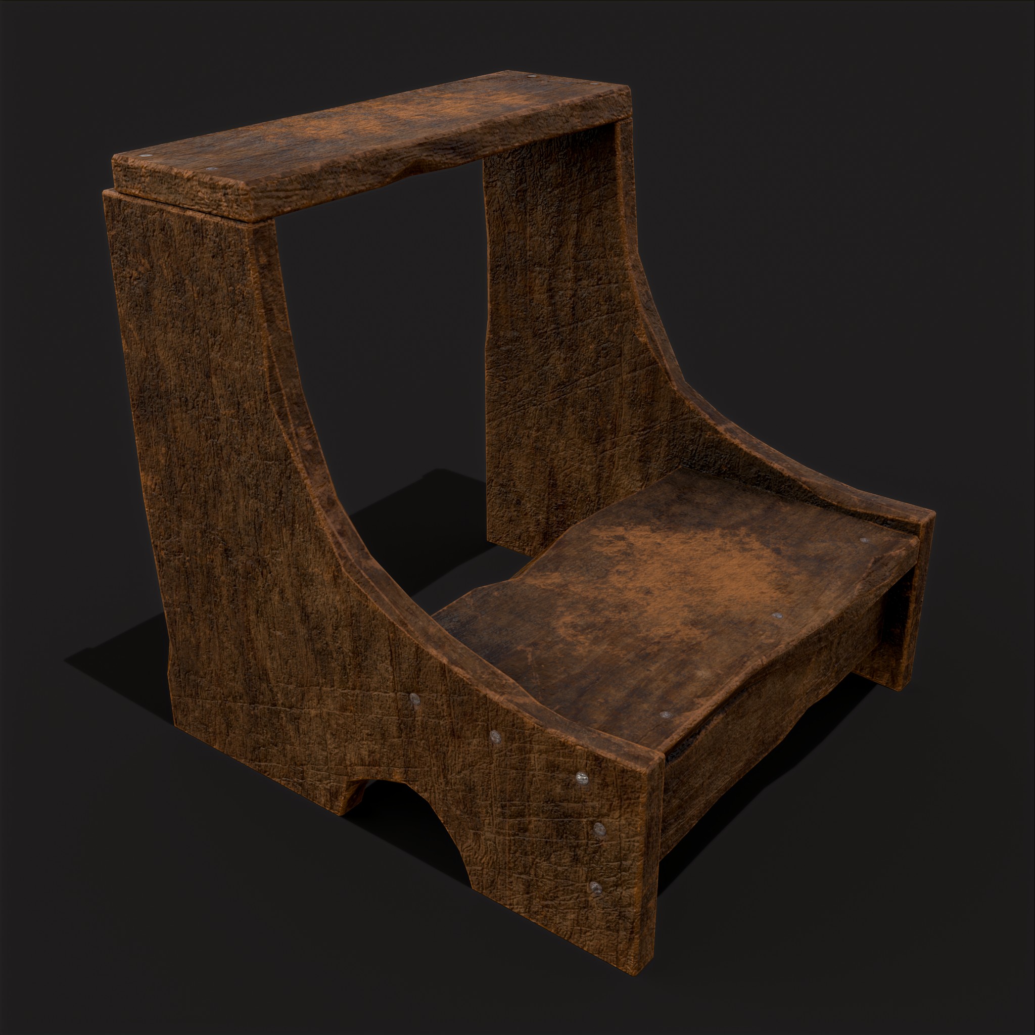 Rustic Medieval 2 Step Ladder - 3D Model by Get Dead Entertainment