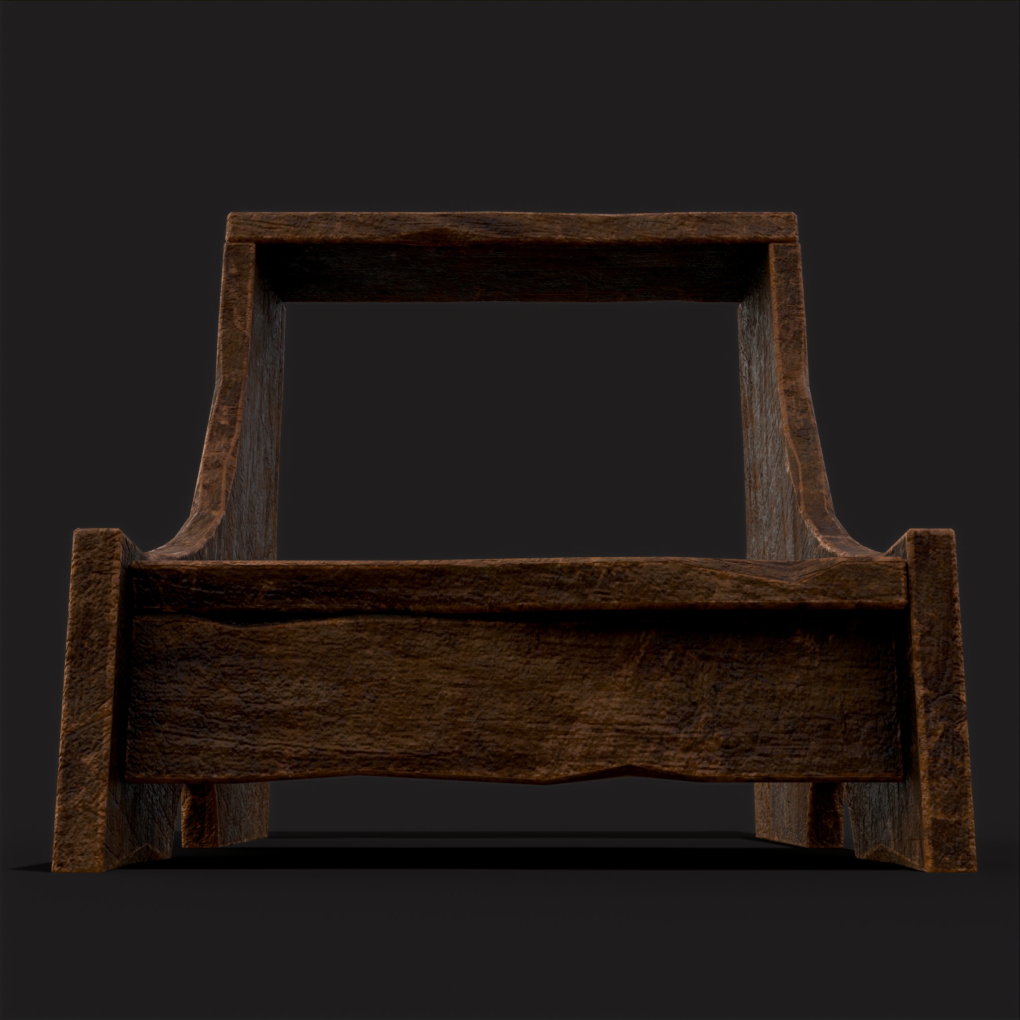 Rustic Medieval 2 Step Ladder - 3D Model by Get Dead Entertainment