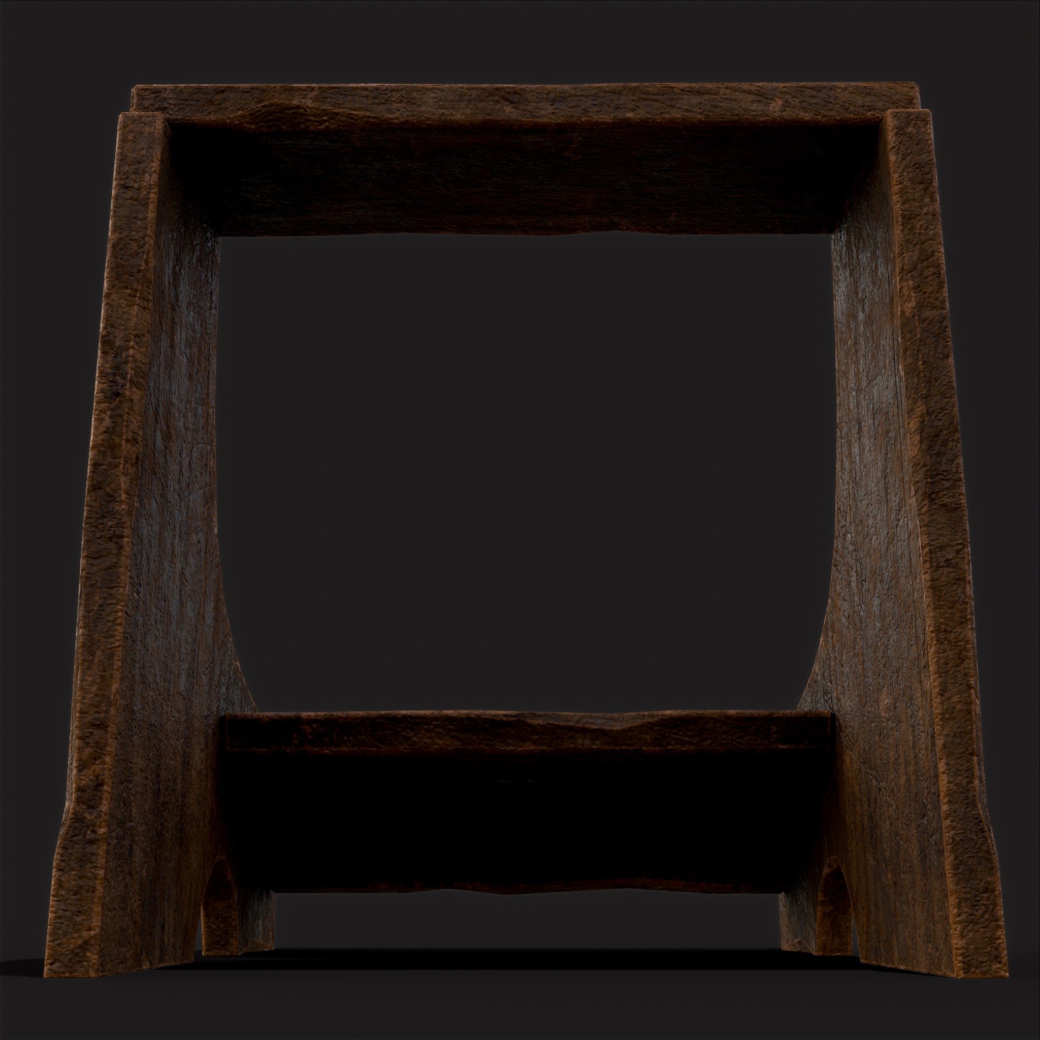 Rustic Medieval 2 Step Ladder - 3D Model by Get Dead Entertainment