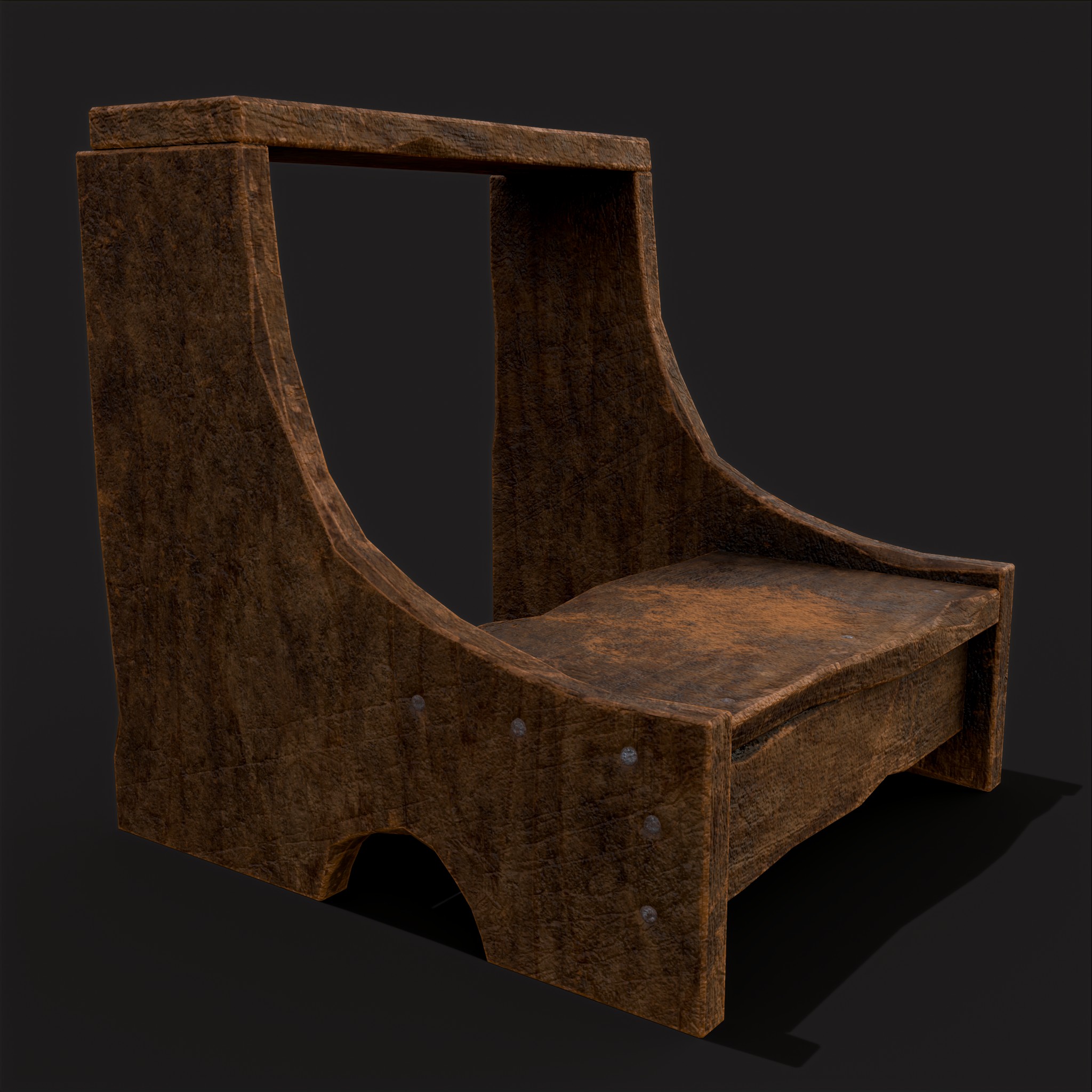 Rustic Medieval 2 Step Ladder - 3D Model by Get Dead Entertainment