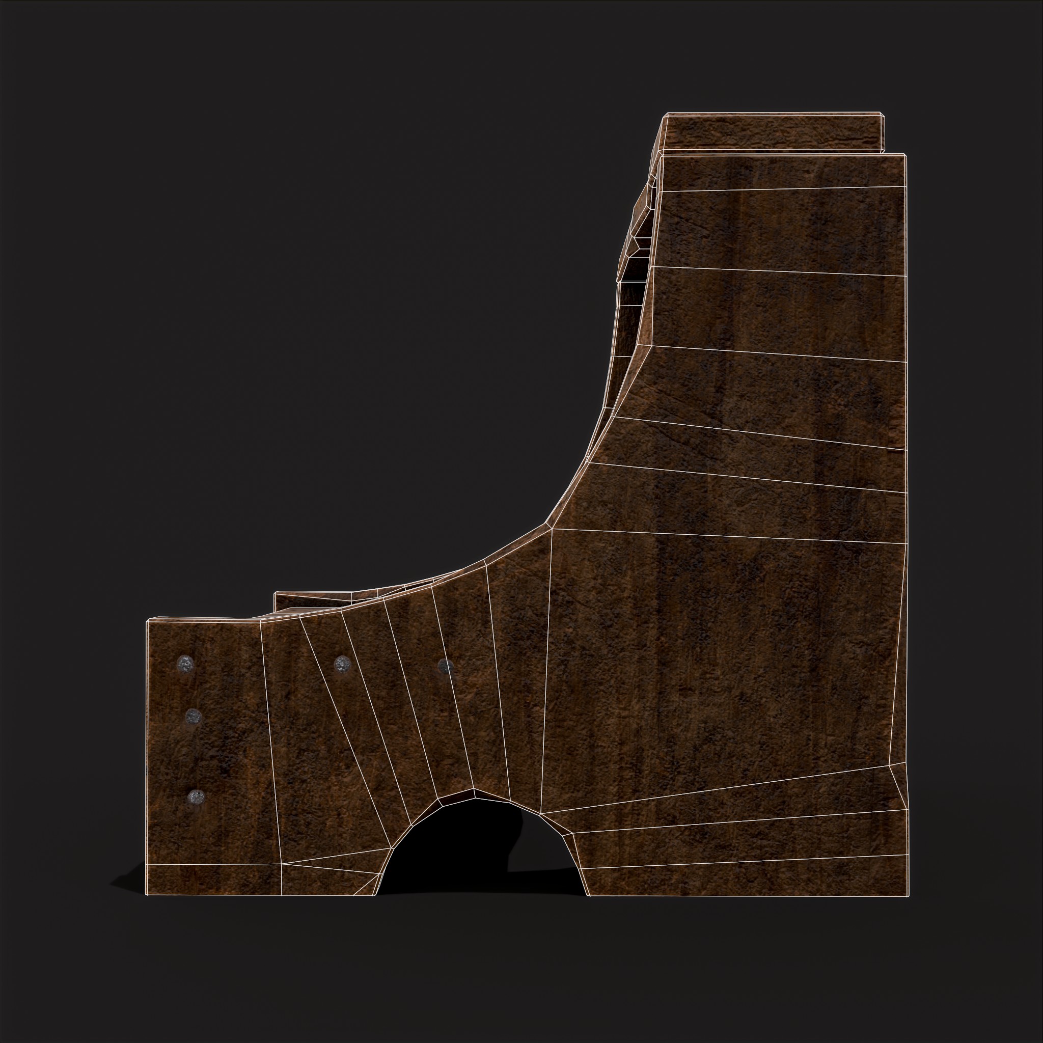 Rustic Medieval 2 Step Ladder - 3D Model by Get Dead Entertainment