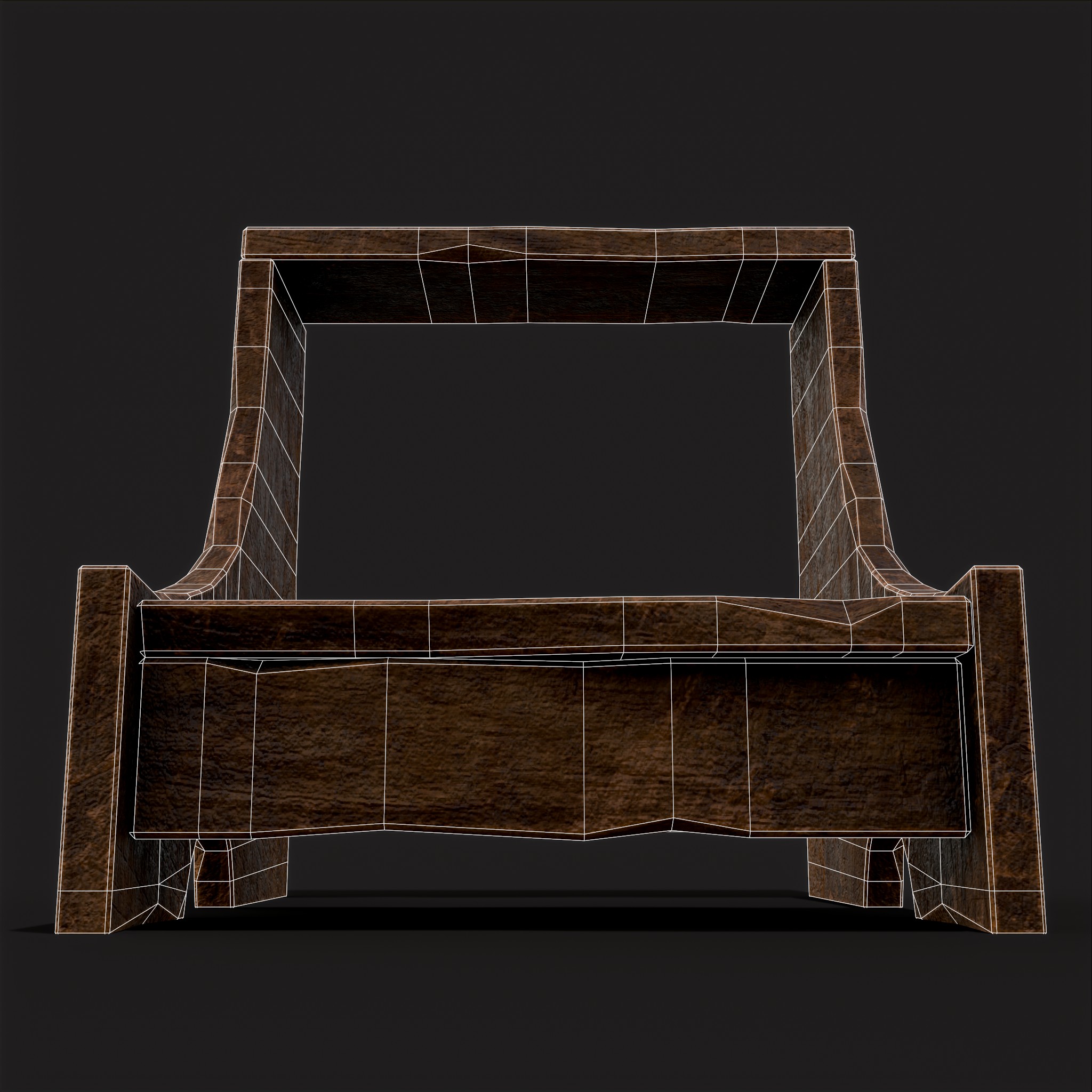 Rustic Medieval 2 Step Ladder - 3D Model by Get Dead Entertainment