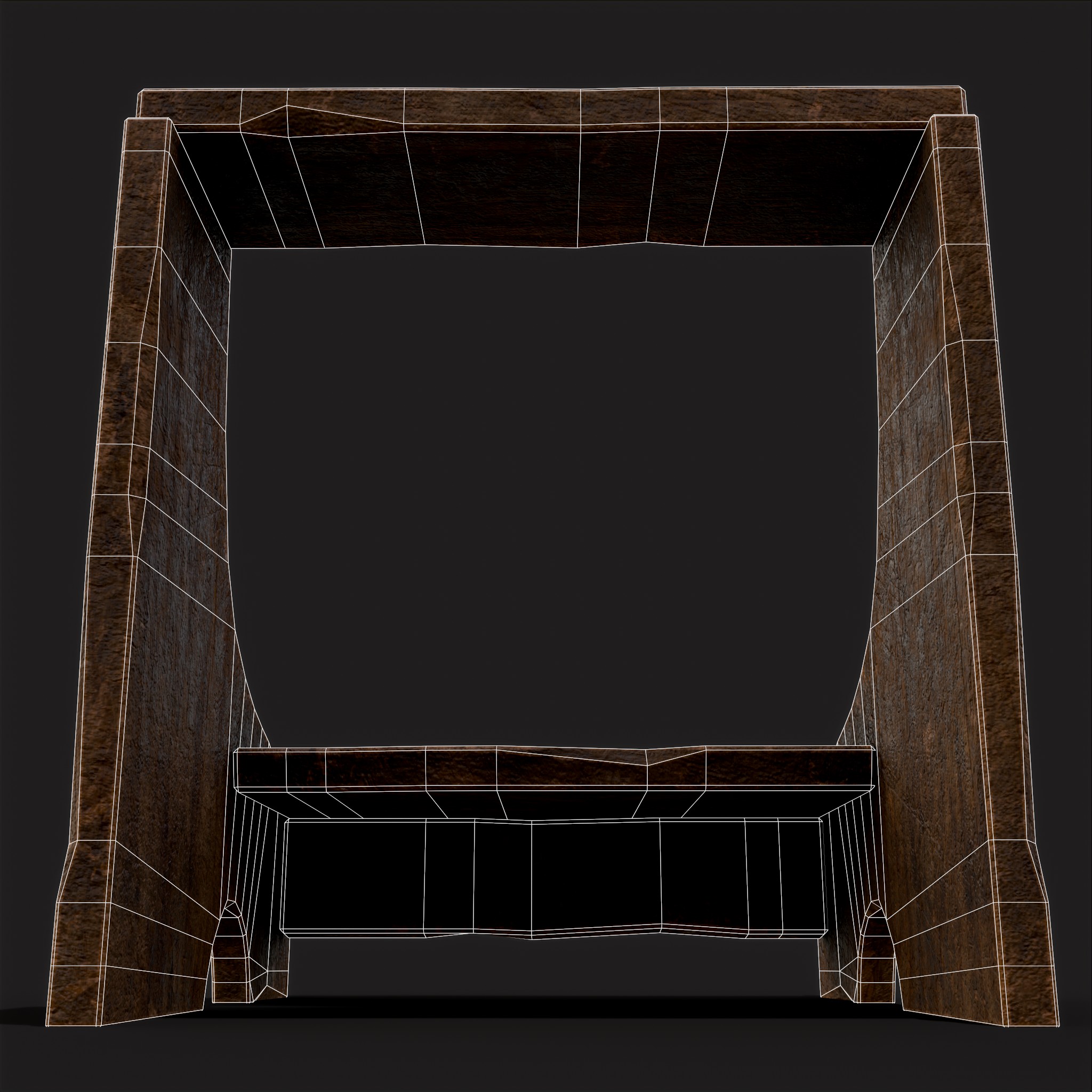 Rustic Medieval 2 Step Ladder - 3D Model by Get Dead Entertainment