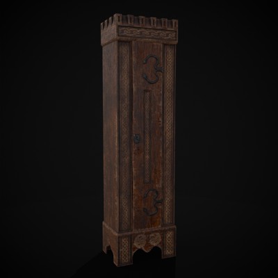 Rustic Medieval Cloak Wardrobe - 3D Model by Get Dead Entertainment