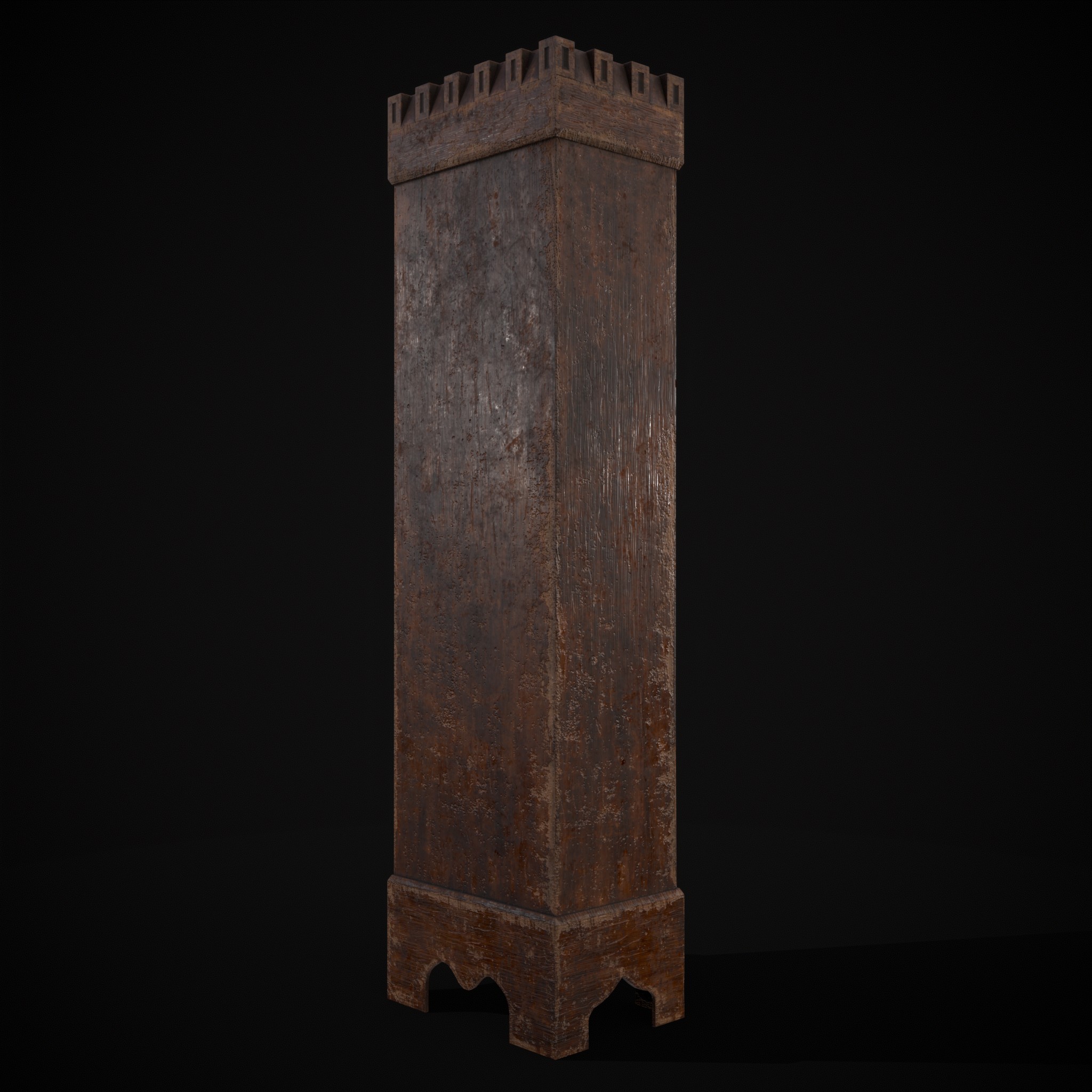 Rustic Medieval Cloak Wardrobe - 3D Model by Get Dead Entertainment