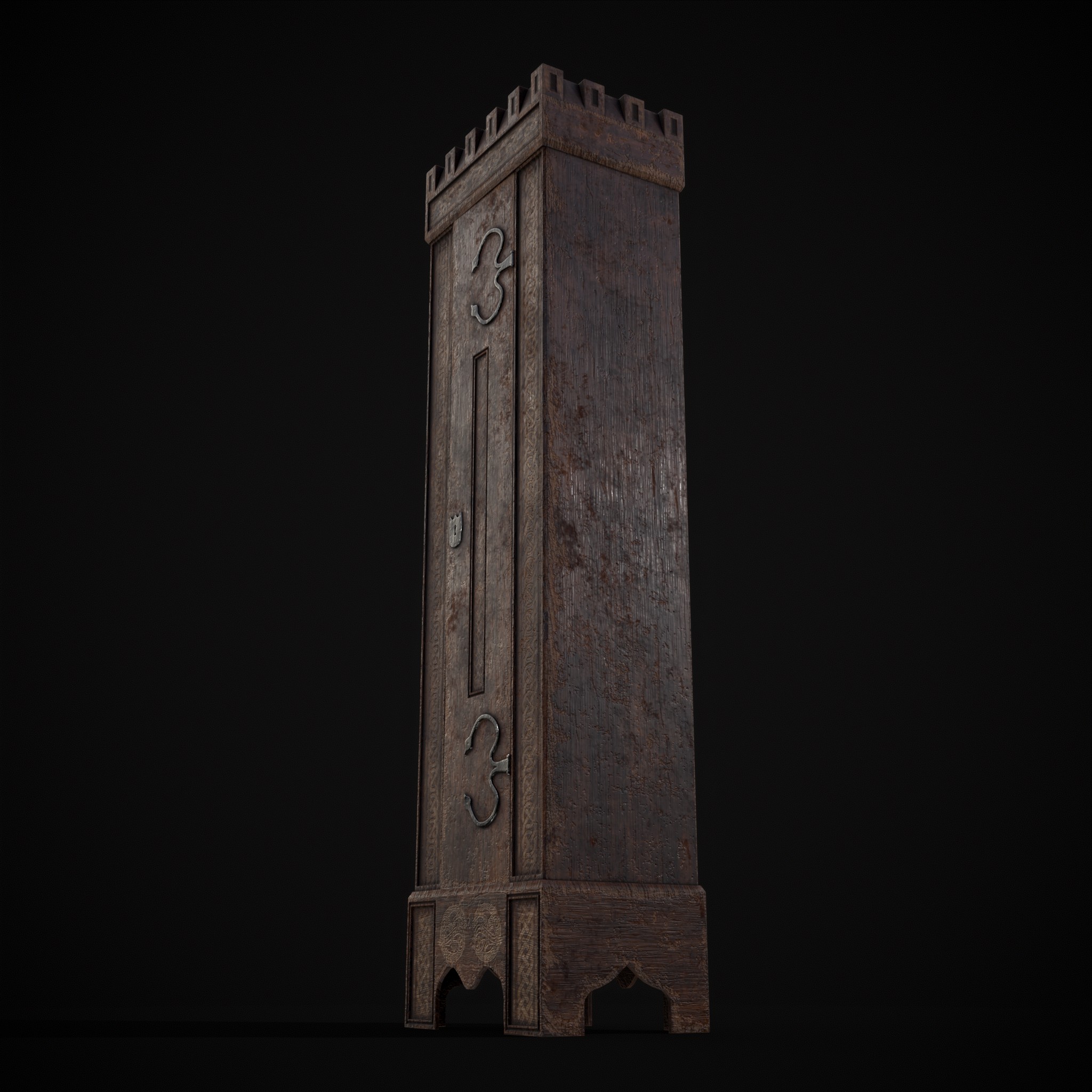 Rustic Medieval Cloak Wardrobe - 3D Model by Get Dead Entertainment