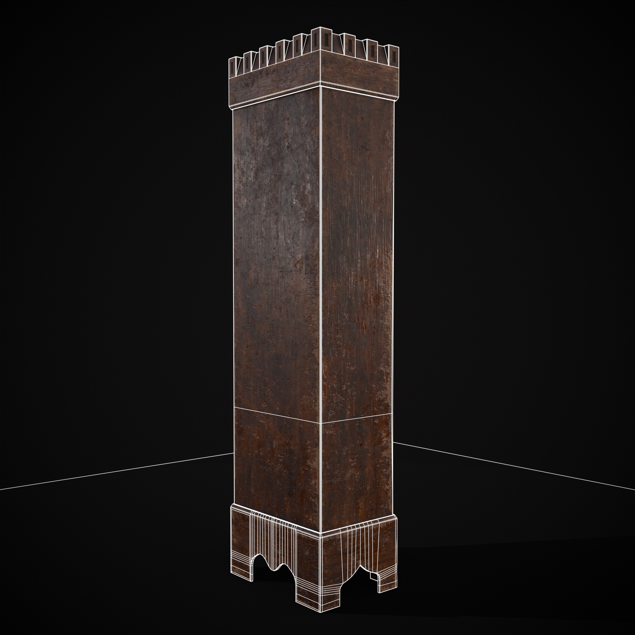 Rustic Medieval Cloak Wardrobe - 3D Model by Get Dead Entertainment