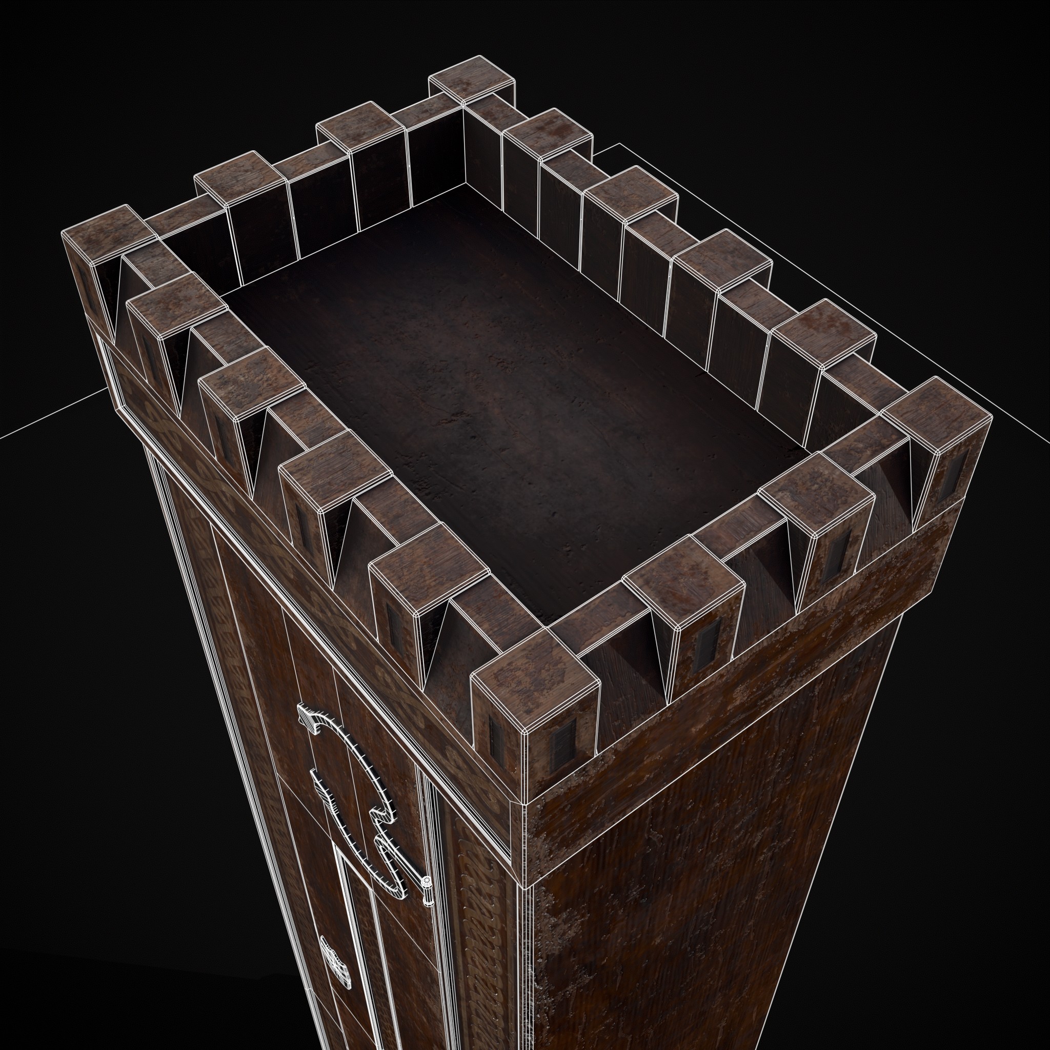 Rustic Medieval Cloak Wardrobe - 3D Model by Get Dead Entertainment