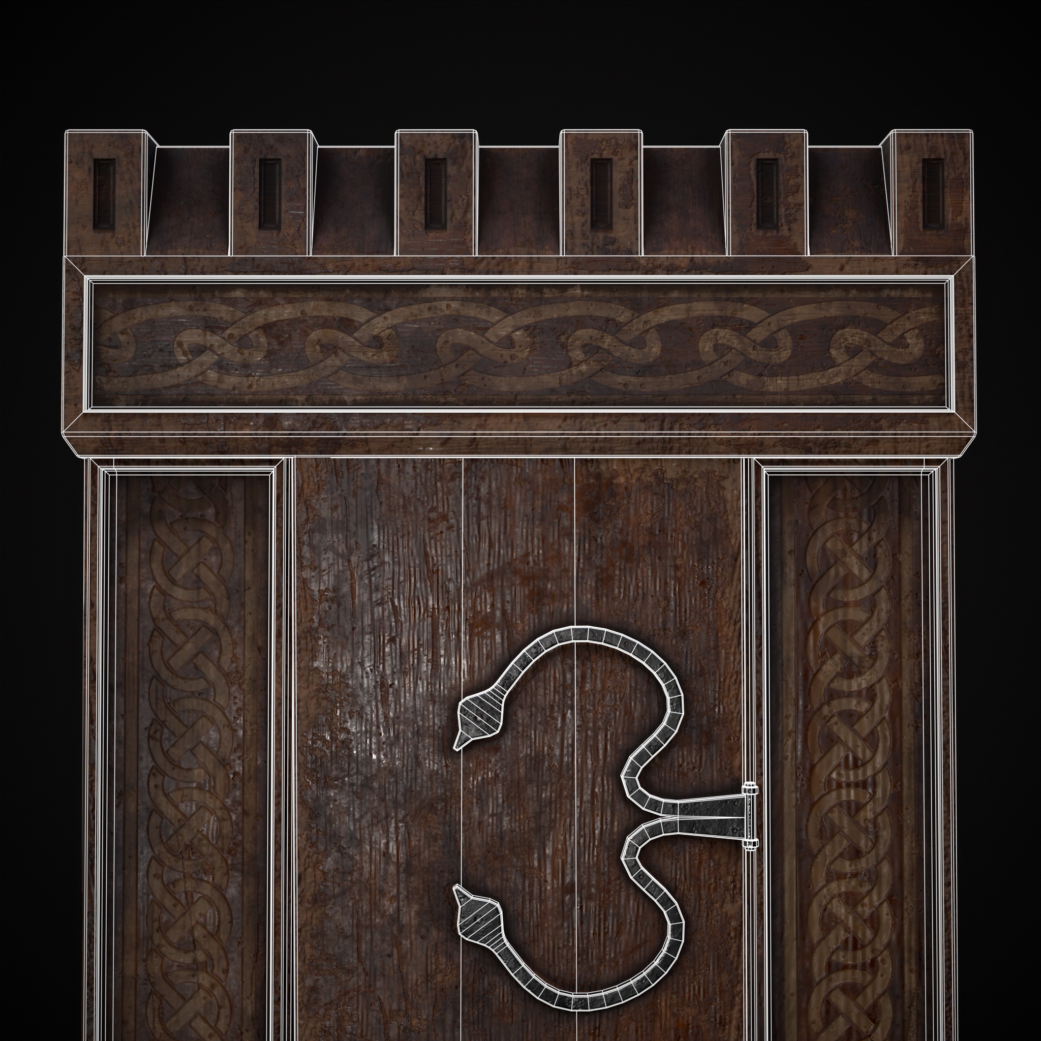 Rustic Medieval Cloak Wardrobe - 3D Model by Get Dead Entertainment