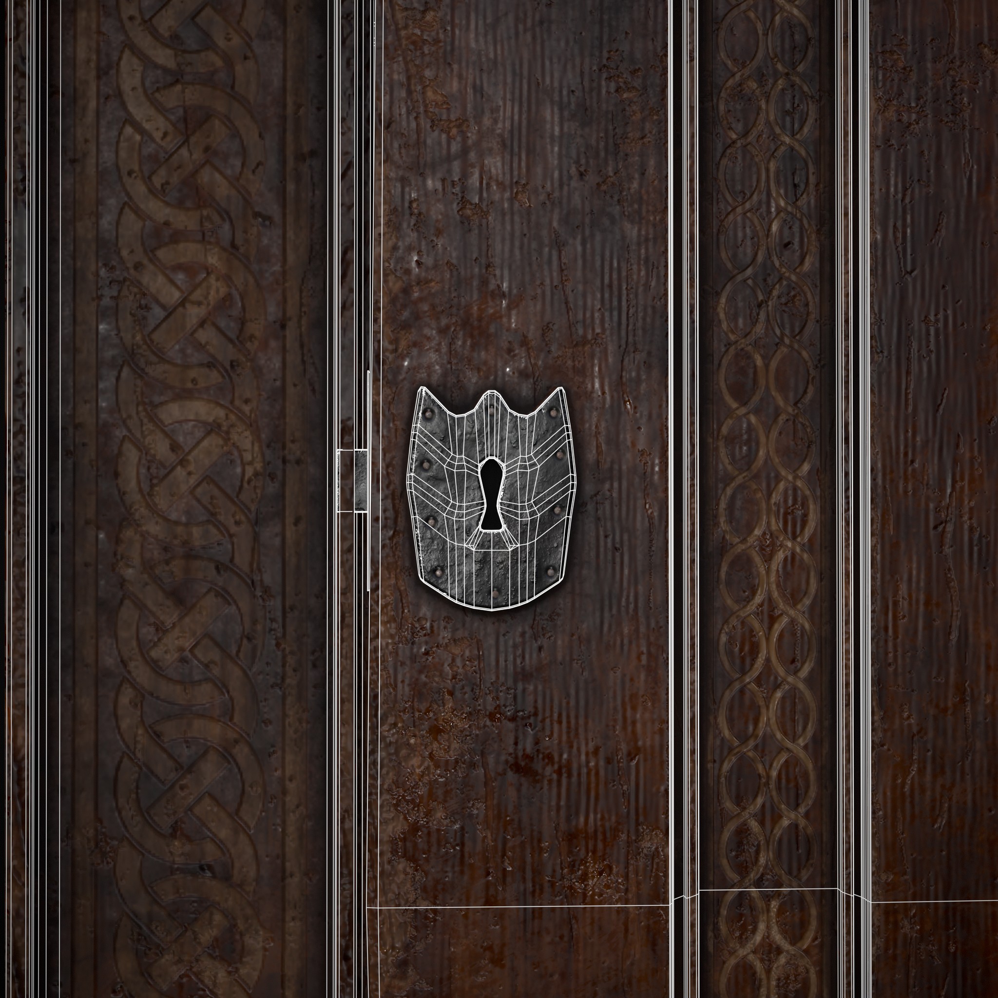 Rustic Medieval Cloak Wardrobe - 3D Model by Get Dead Entertainment