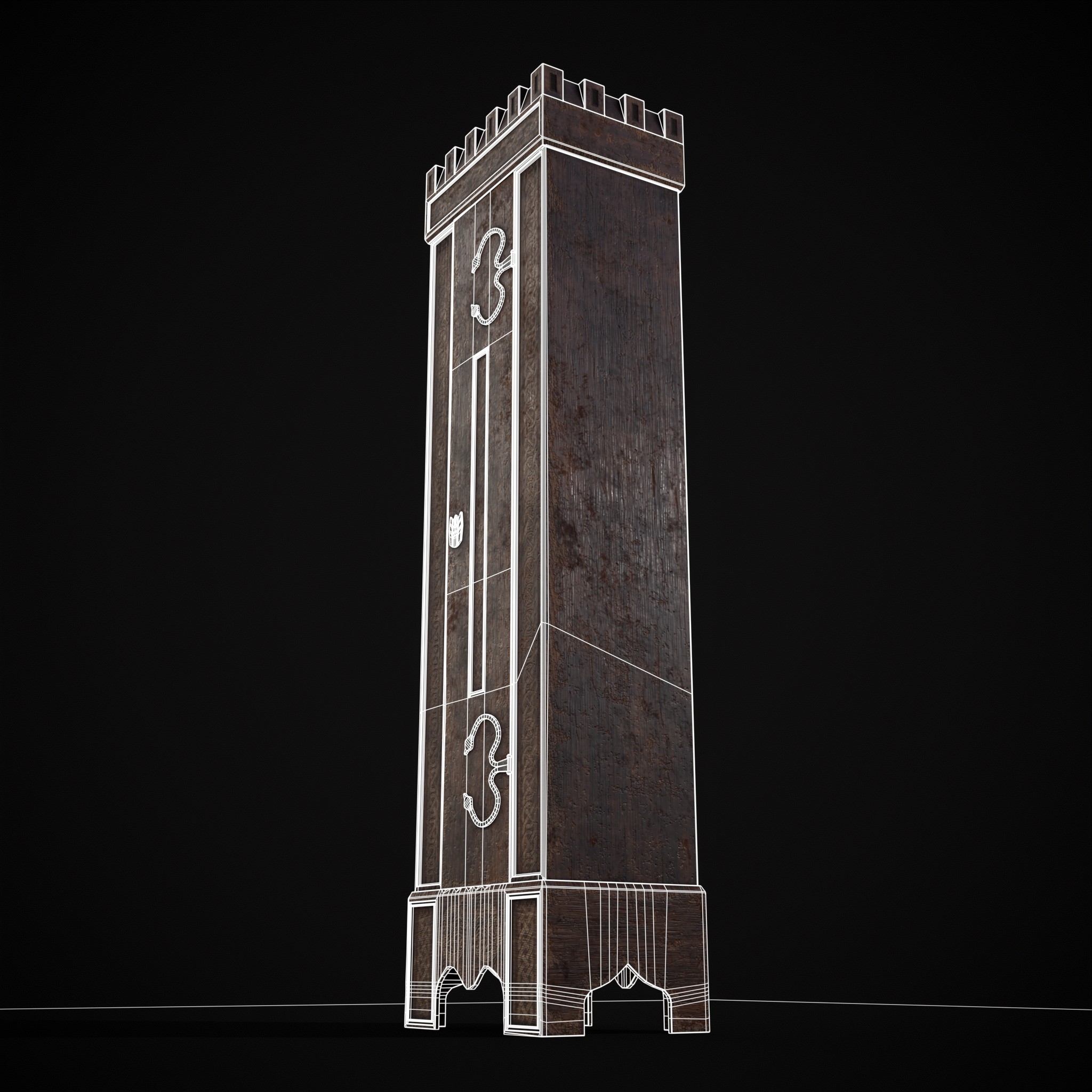 Rustic Medieval Cloak Wardrobe - 3D Model by Get Dead Entertainment