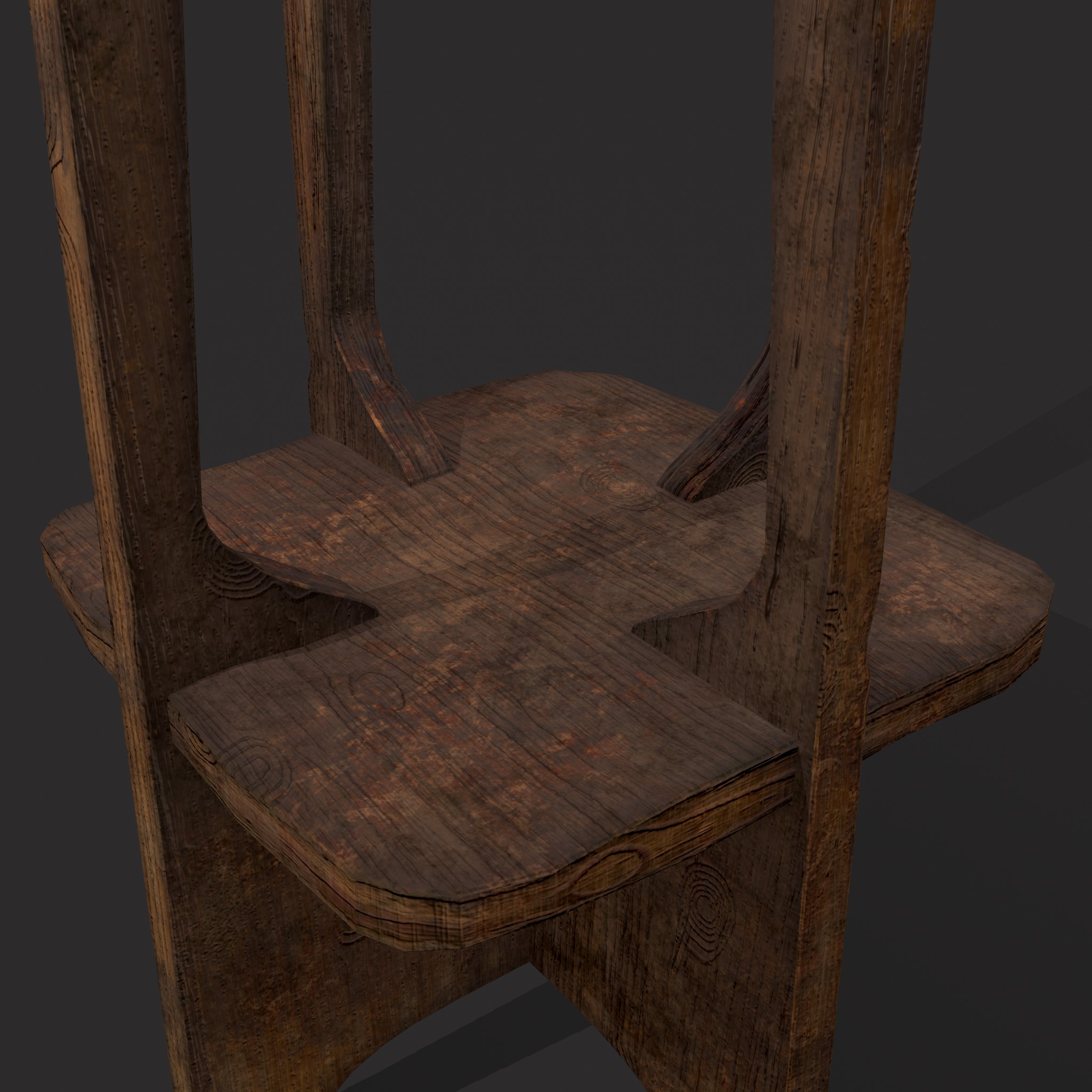 Rustic Medieval End Table - 3D Model by Get Dead Entertainment