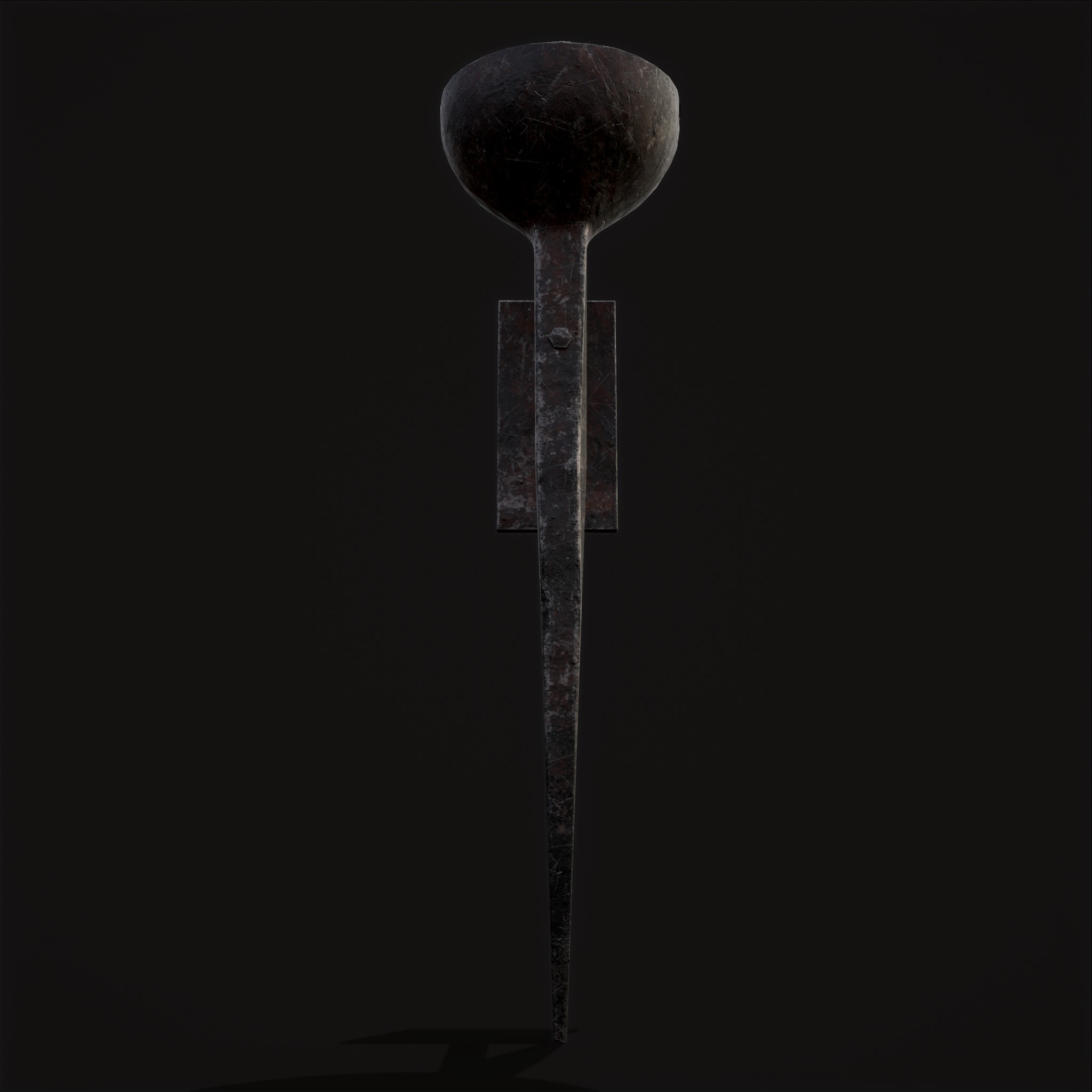 Rustic Medieval Iron Forged Torch - 3D Model by Get Dead Entertainment