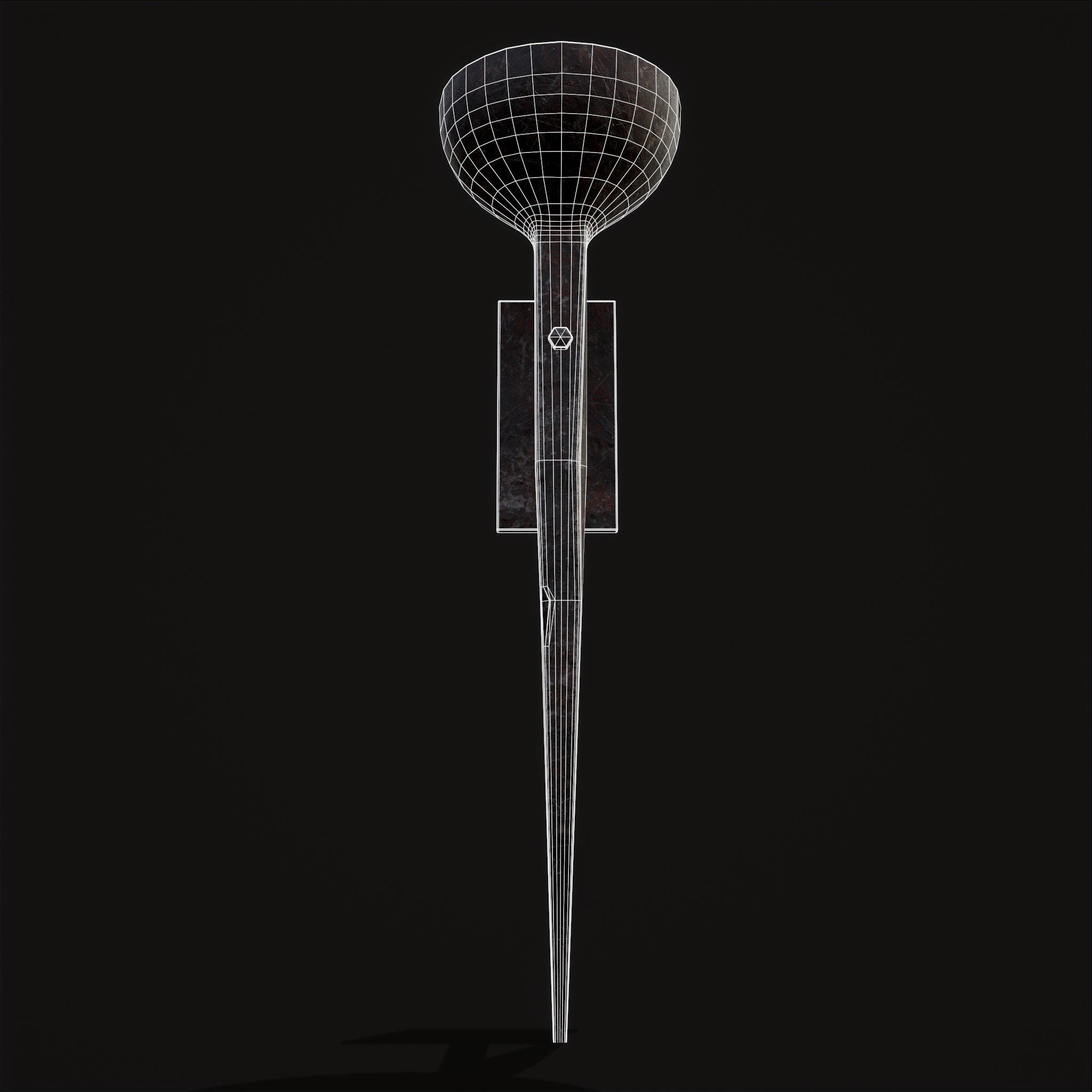 Rustic Medieval Iron Forged Torch - 3D Model by Get Dead Entertainment