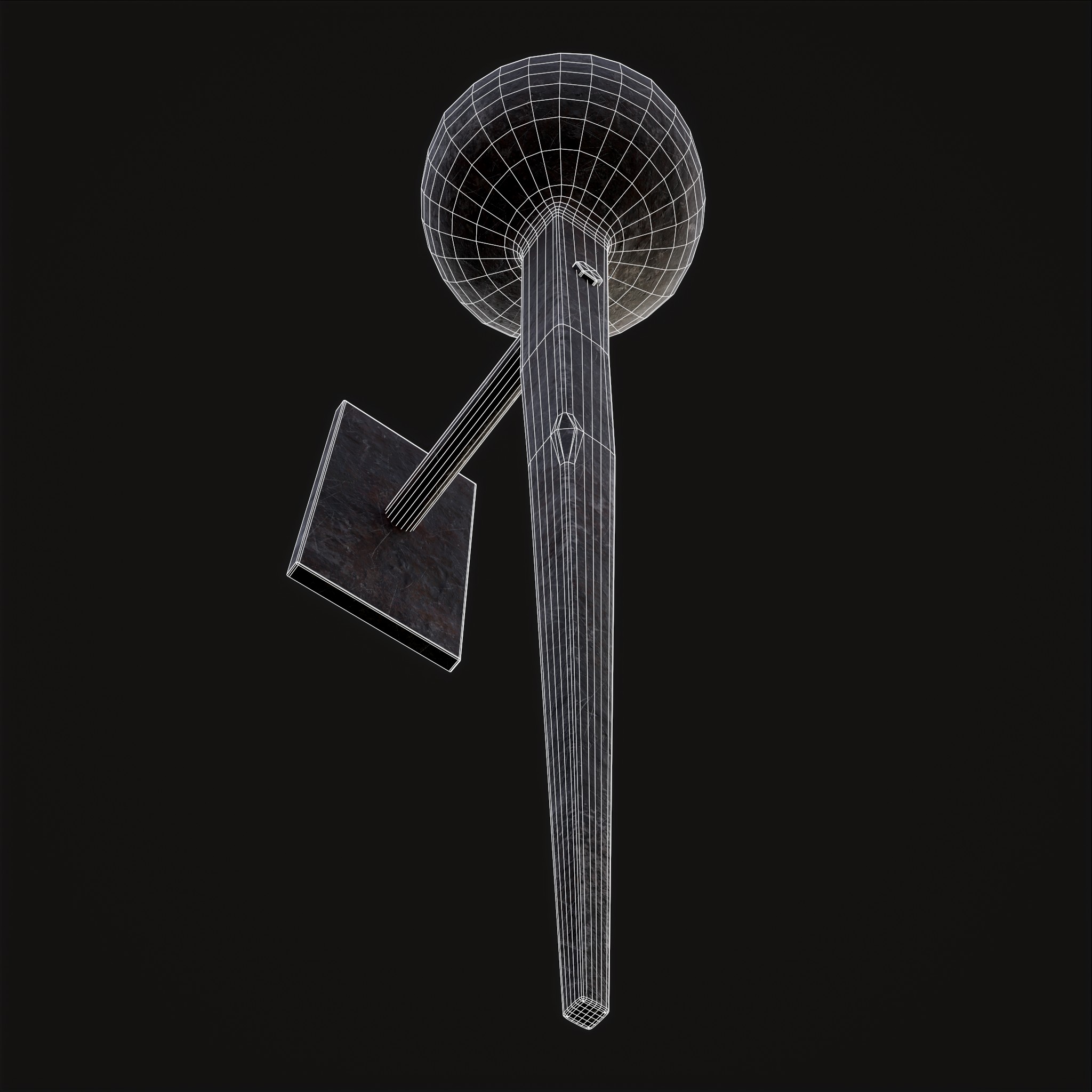 Rustic Medieval Iron Forged Torch - 3D Model by Get Dead Entertainment