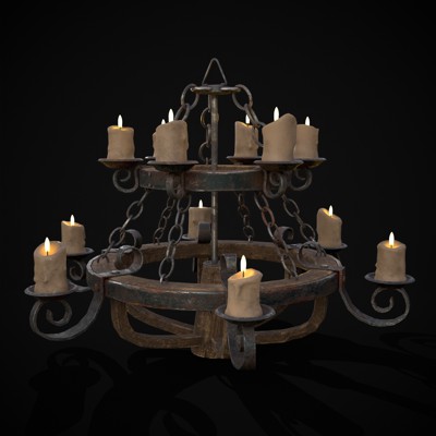 Medieval Candle Chandelier