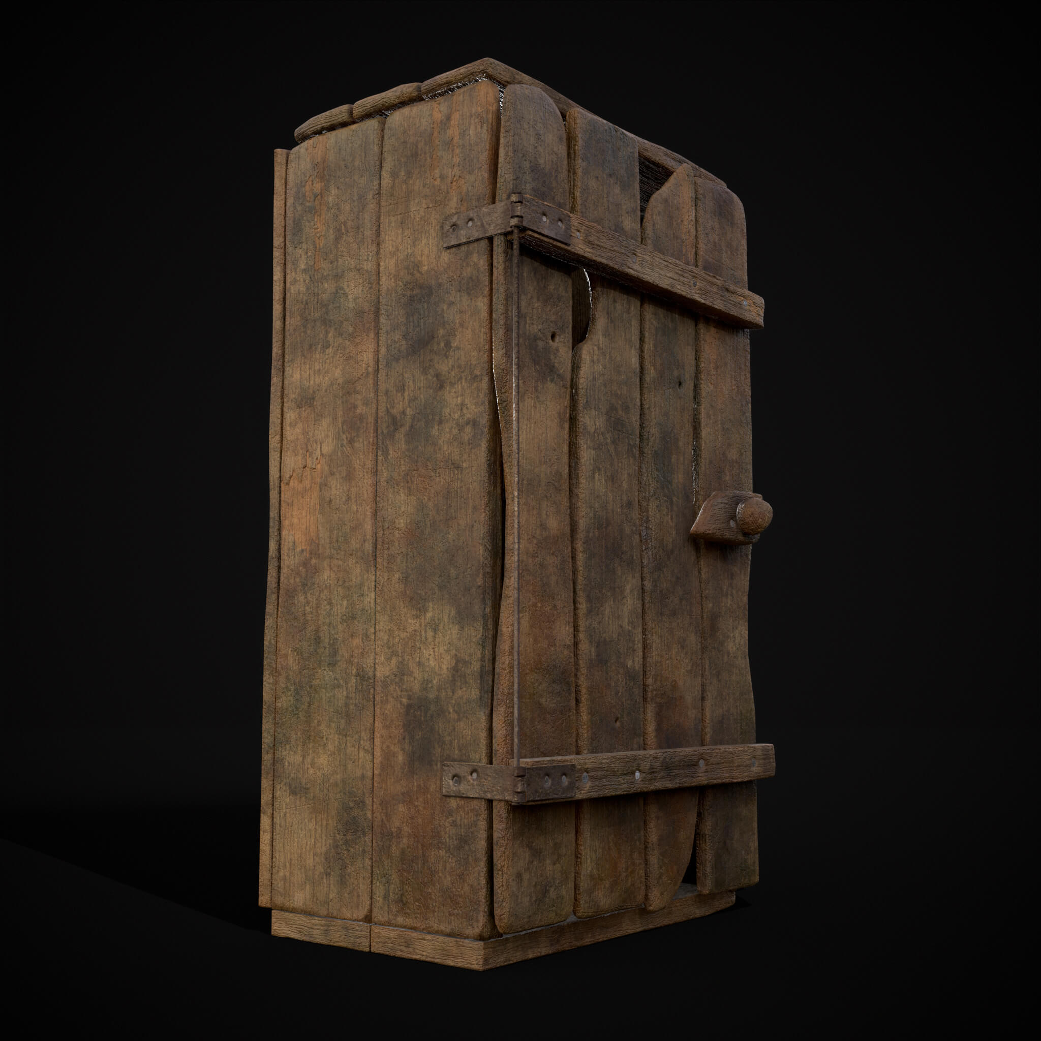 Rustic Medieval Wooden Cupboard - 3D Model by Get Dead Entertainment