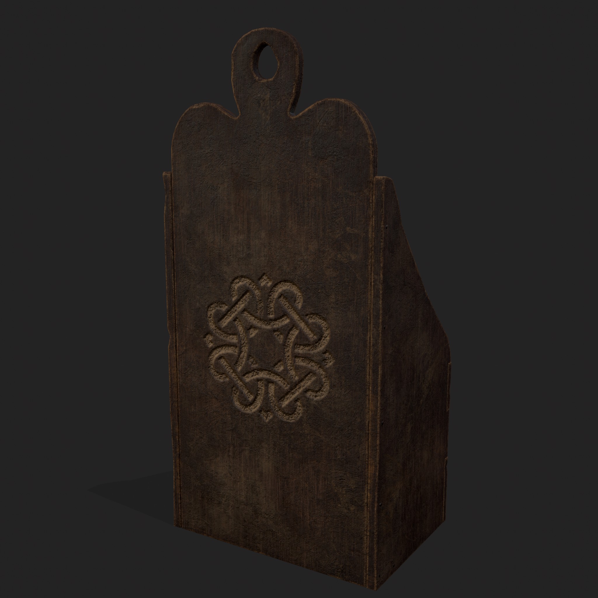 Rustic Medieval Wooden Holder - 3D Model by Get Dead Entertainment