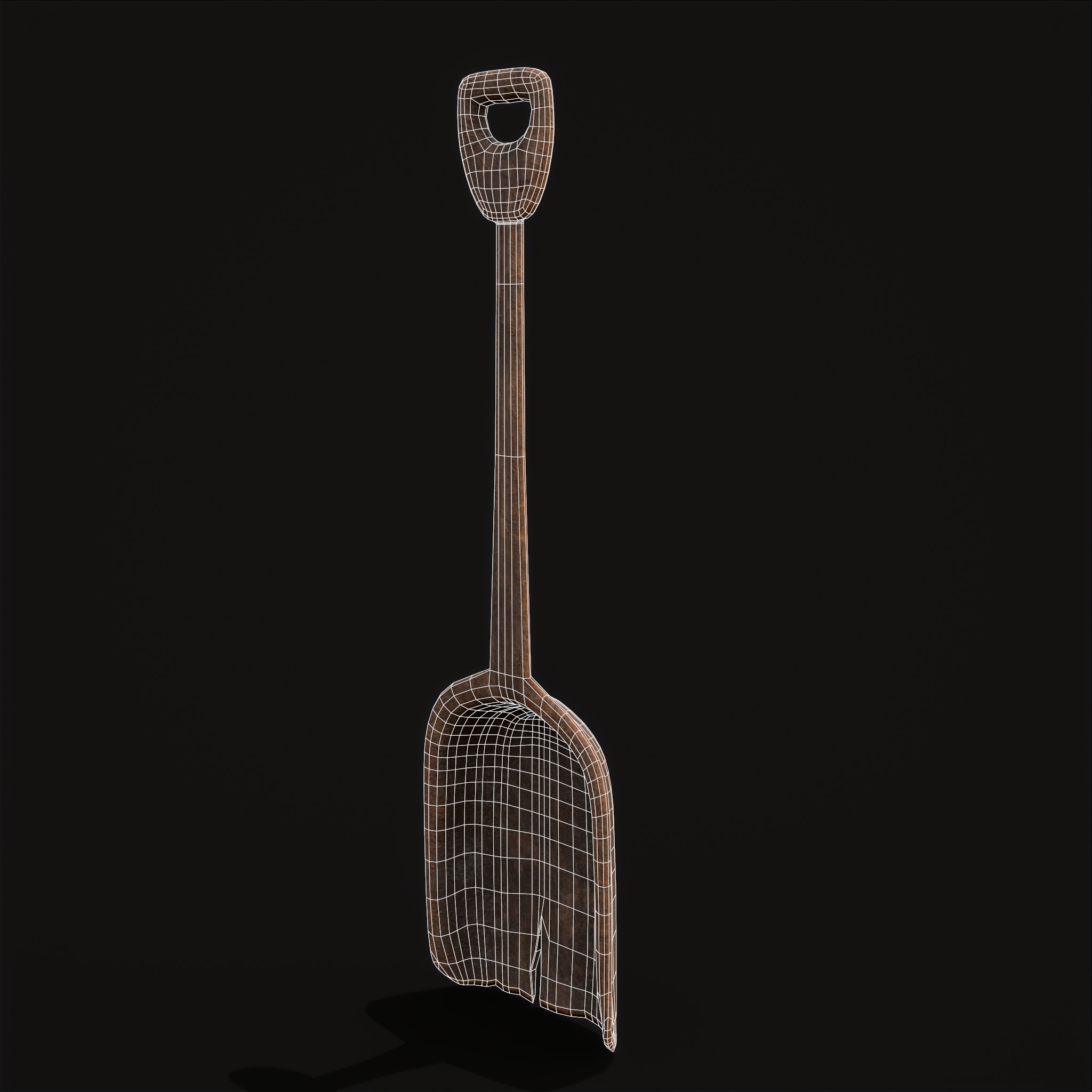 Rustic Medieval Wooden Shovel and Rake - 3D Model by Get Dead Entertainment