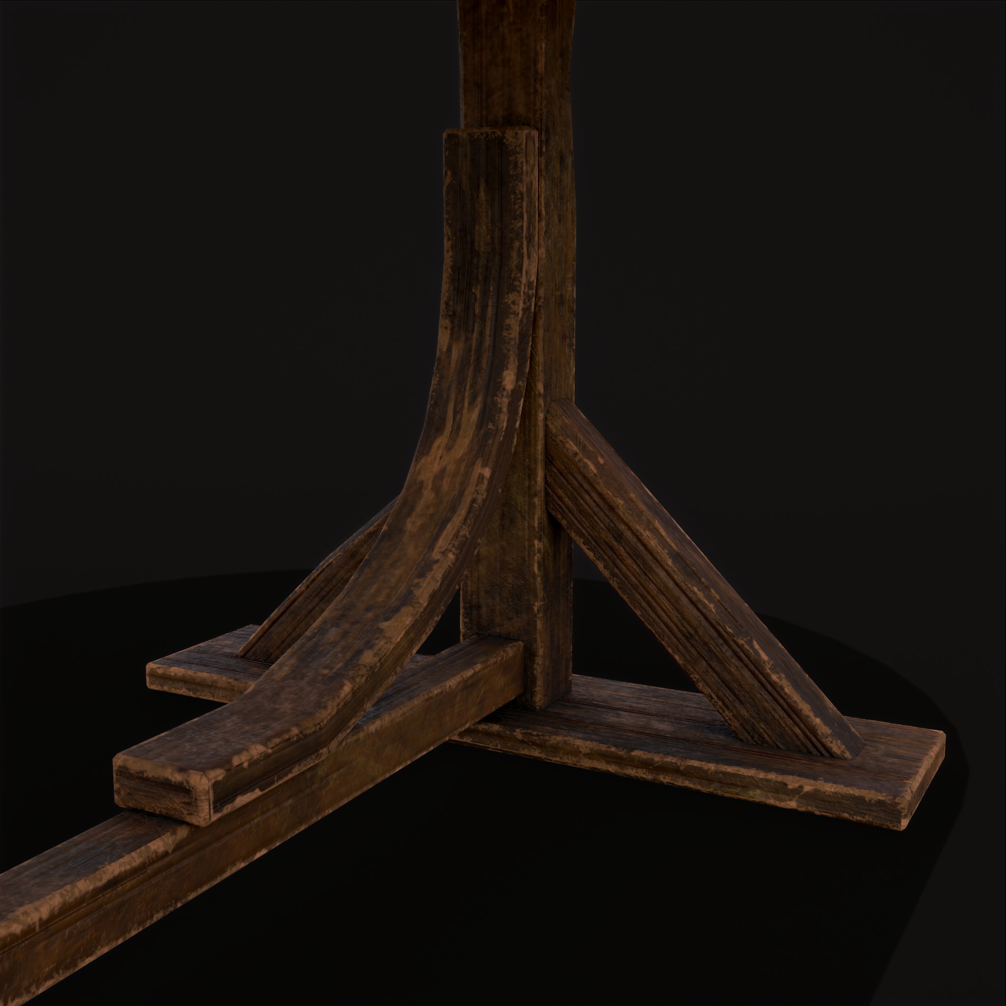 Rustic Medieval Wooden Tavern Table - 3D Model by Get Dead Entertainment